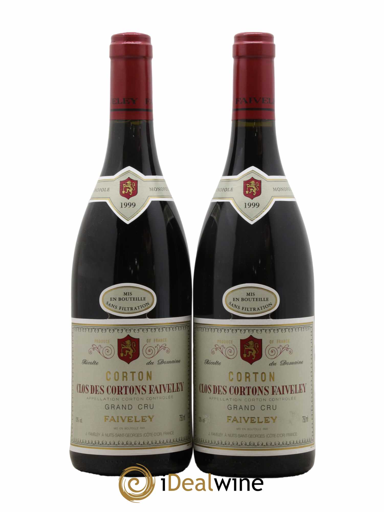 Buy Corton Grand Cru Clos des Cortons Faiveley 1999 (lot: 2785)