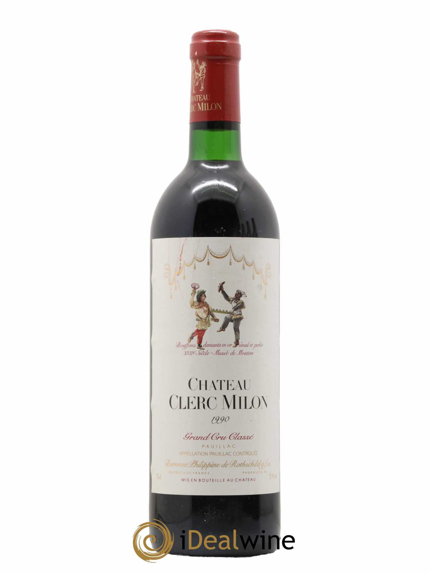 Acheter Château Clerc Milon 5ème Grand Cru Classé 1990 (lot: 7443)