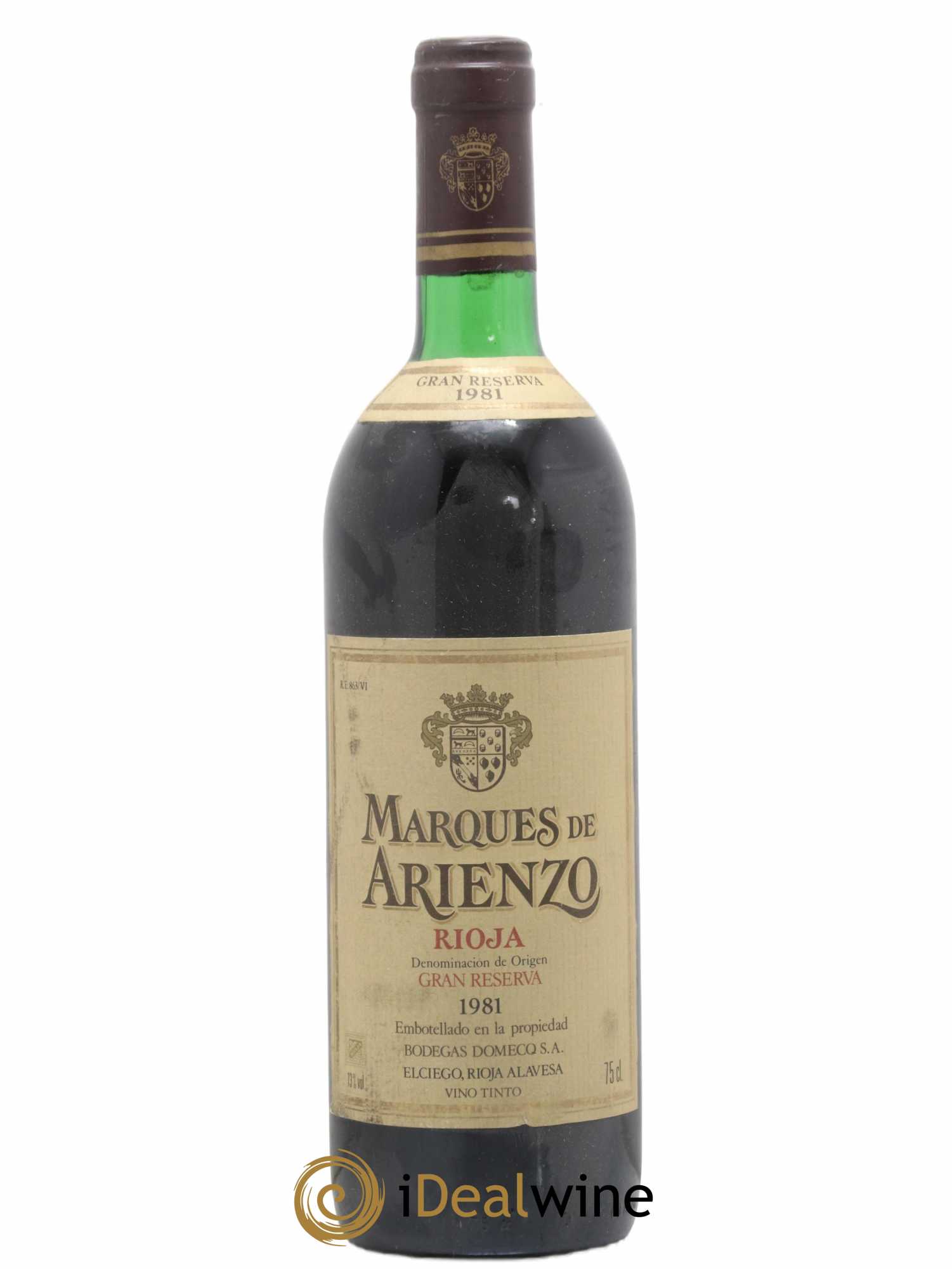 Acheter Rioja DOCa Marques de Arienzo Gran Reserva 1981 (lot: 55)