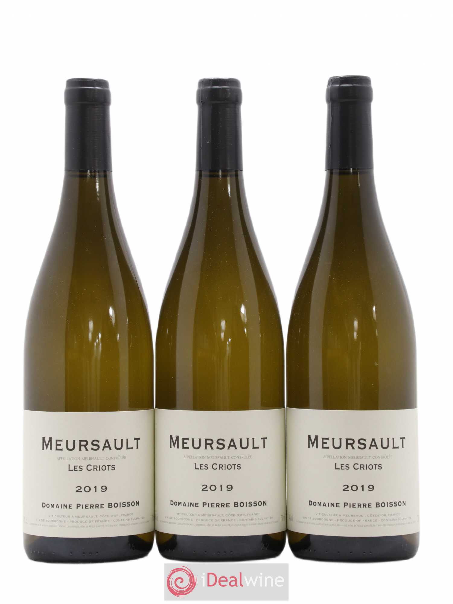 Acheter Meursault Les Criots Pierre Boisson (Domaine) 2019 (lot: 2773)
