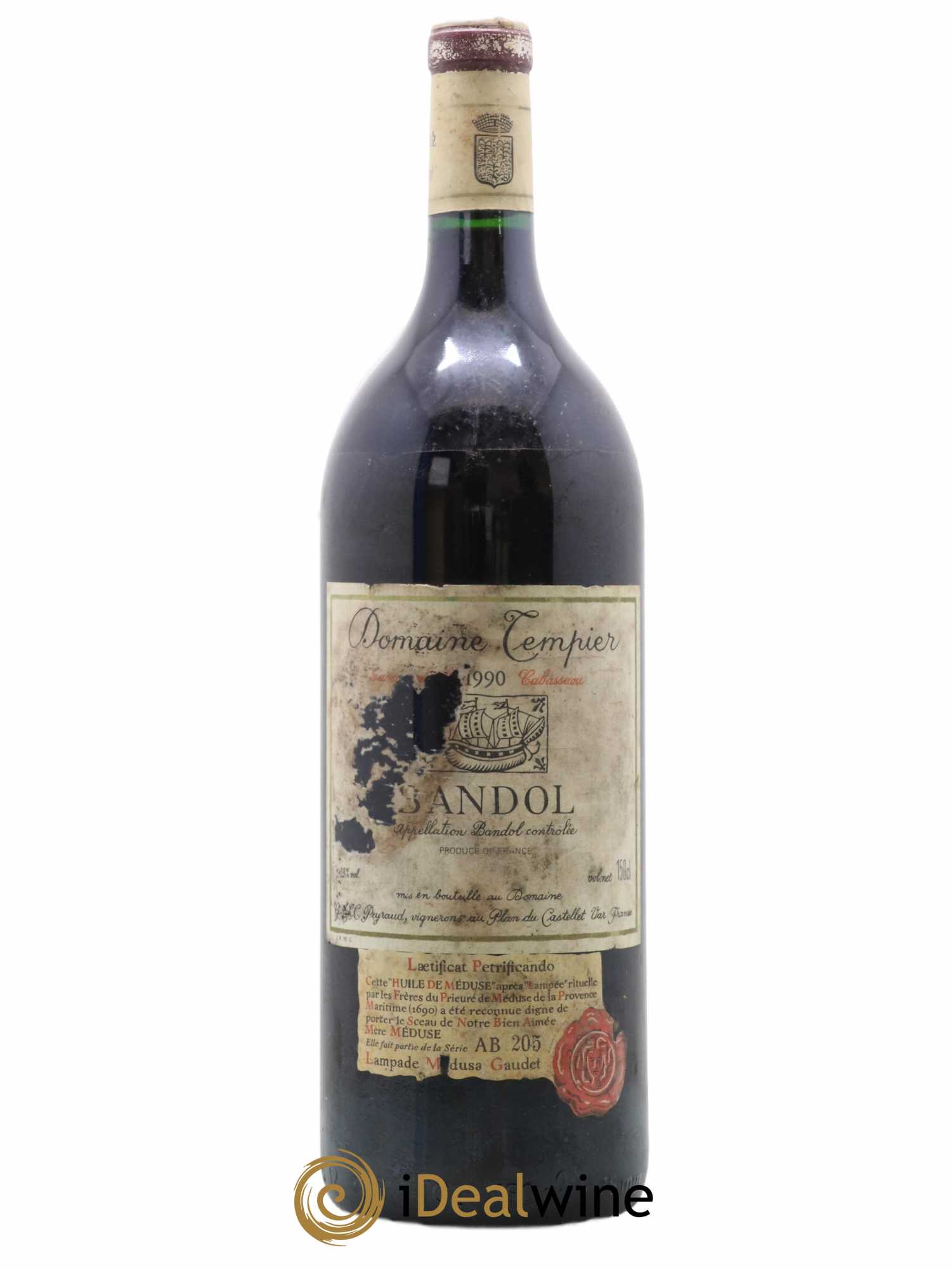 Acheter Bandol Domaine Tempier Cuvée Cabassaou Famille Peyraud 1990 ...