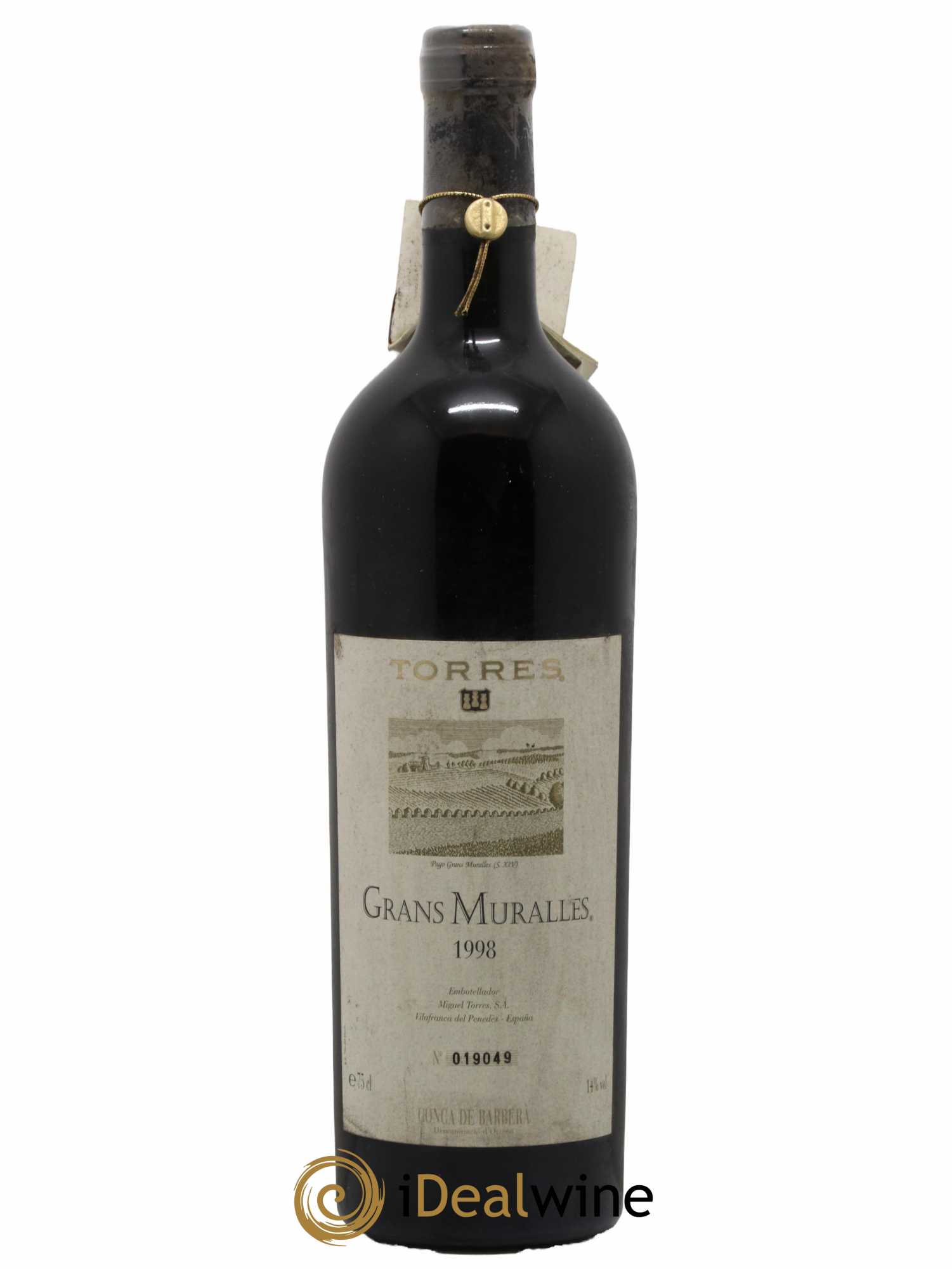Acheter Conca de Barbera Grans Muralles Miguel Torres 1998 (lot: 4588)