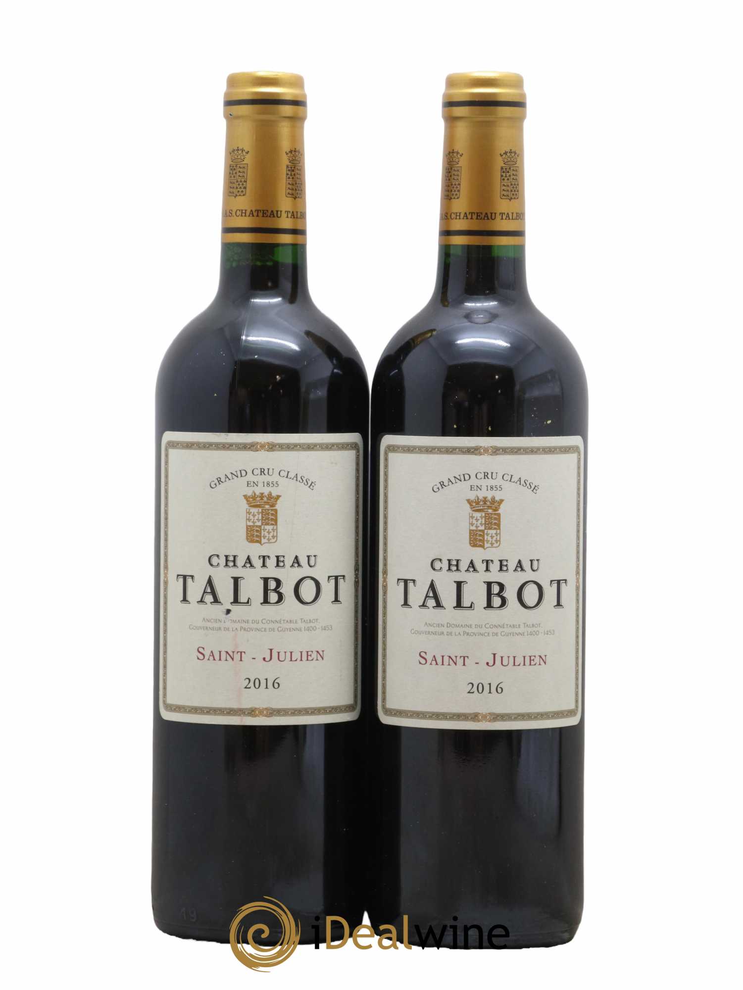 Acheter Château Talbot 4ème Grand Cru Classé 2016 (lot: 8845)