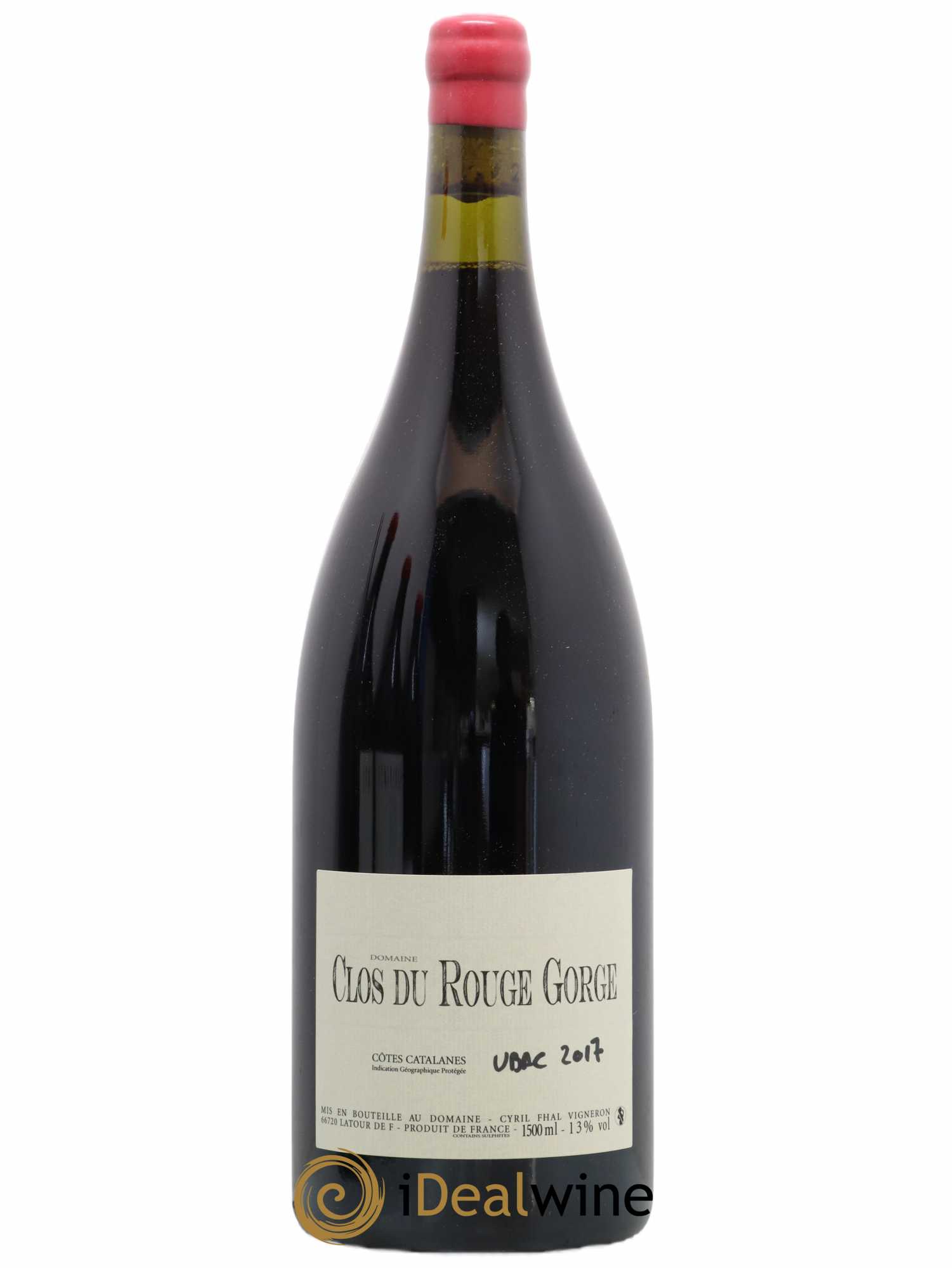 Buy IGP Côtes Catalanes Clos du Rouge Gorge L'Ubac Cyril Fhal 2017 (lot ...