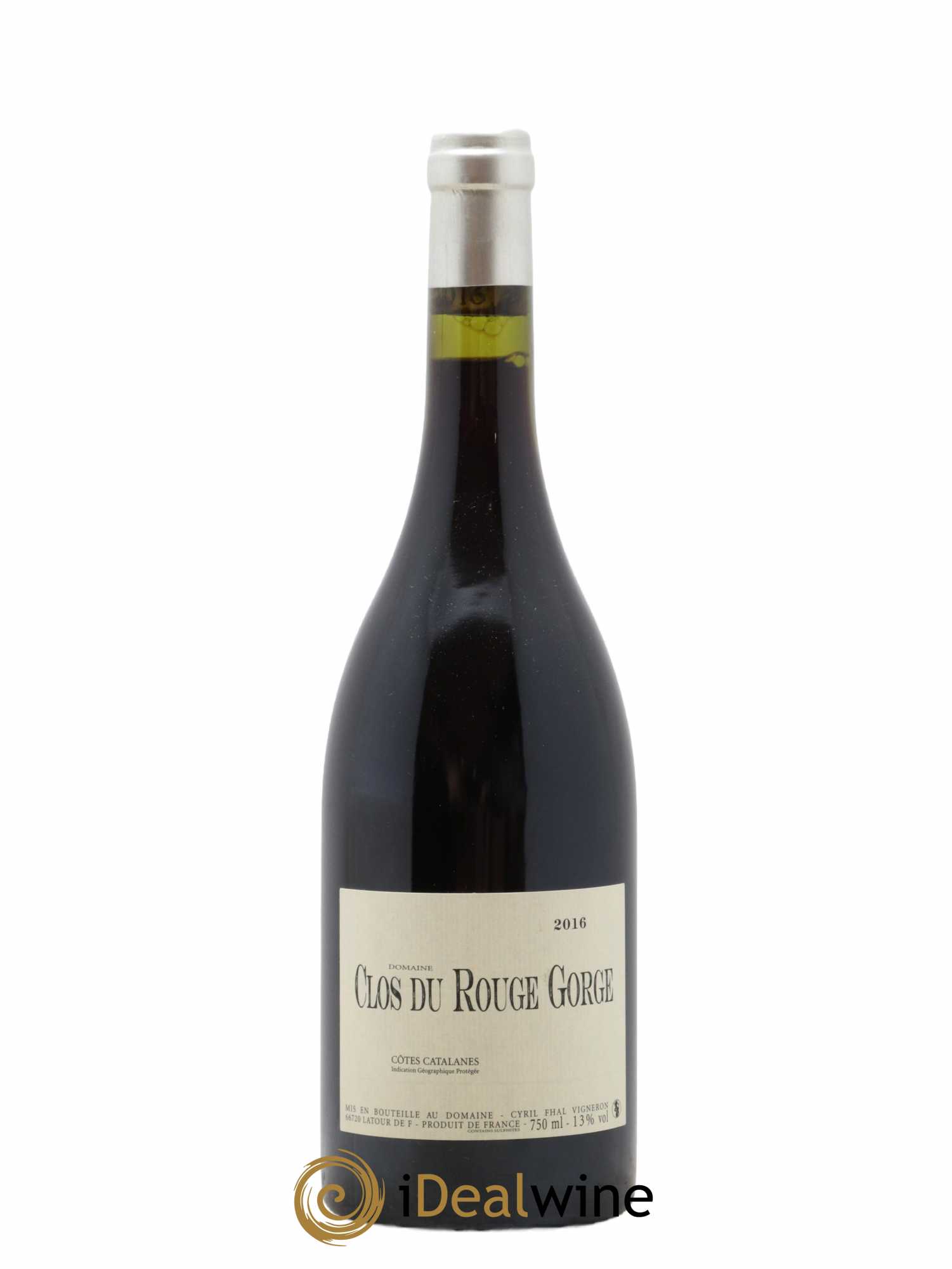Acheter IGP Côtes Catalanes Clos du Rouge Gorge Cyril Fhal 2016 (lot: 789)