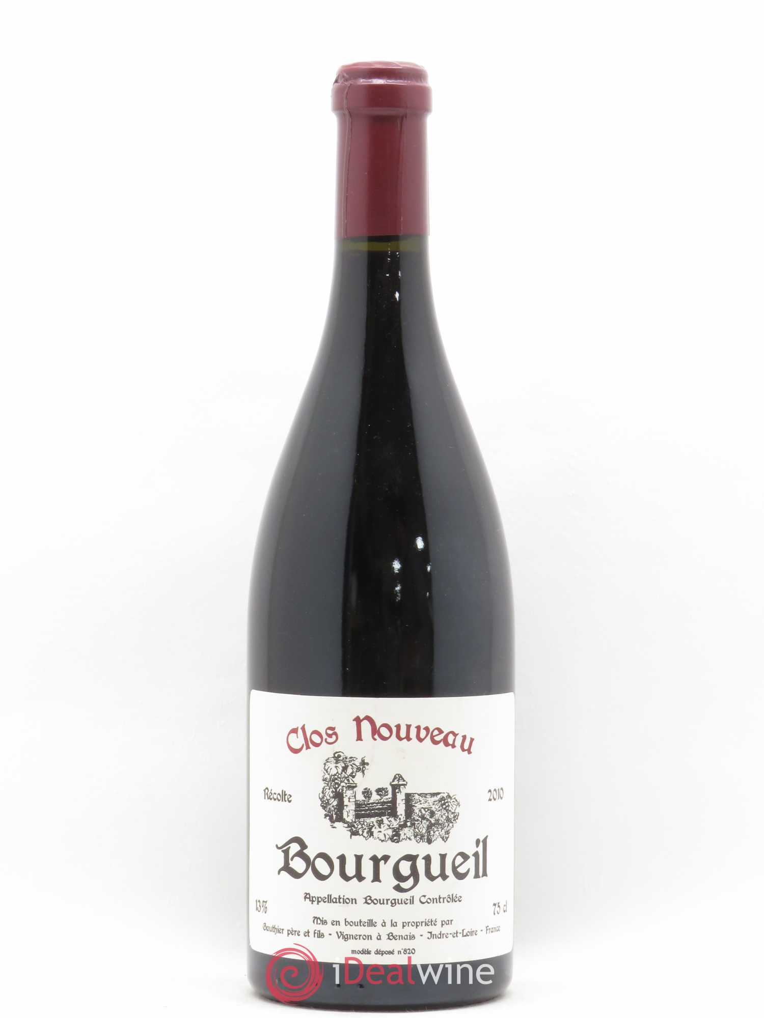 Acheter Bourgueil Clos Nouveau Domaine du Bel Air 2010 (lot: 1707)