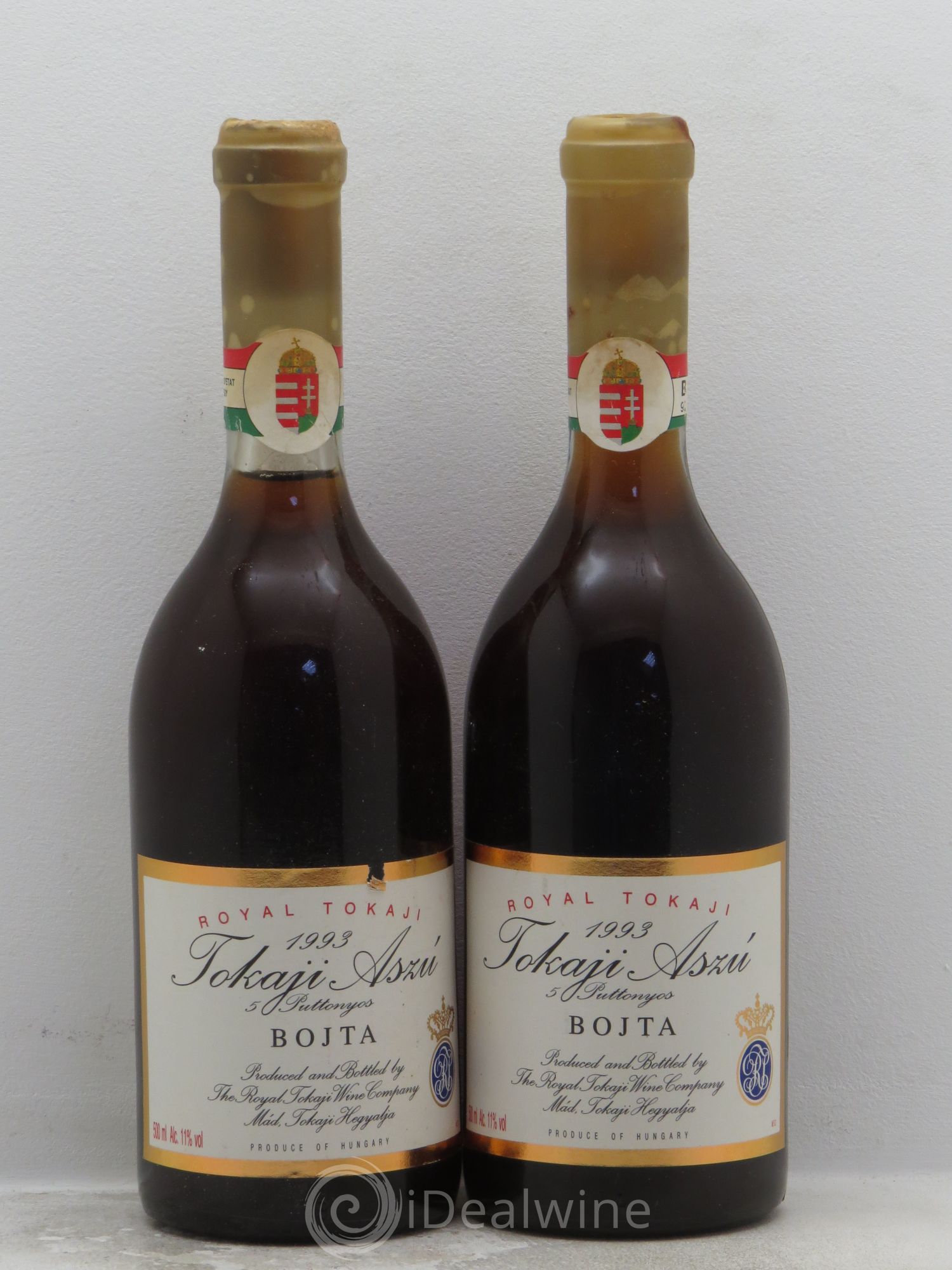 Buy Tokaji Royal Tokay Wine Co. Bojta 5 Puttonyos (50cl) 1993 (lot: 225)