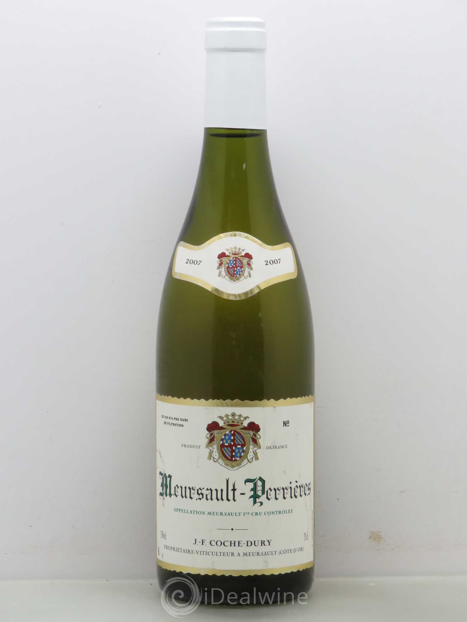 Acheter Meursault 1er Cru Les Perrières Coche Dury (Domaine) 2007 (lot ...
