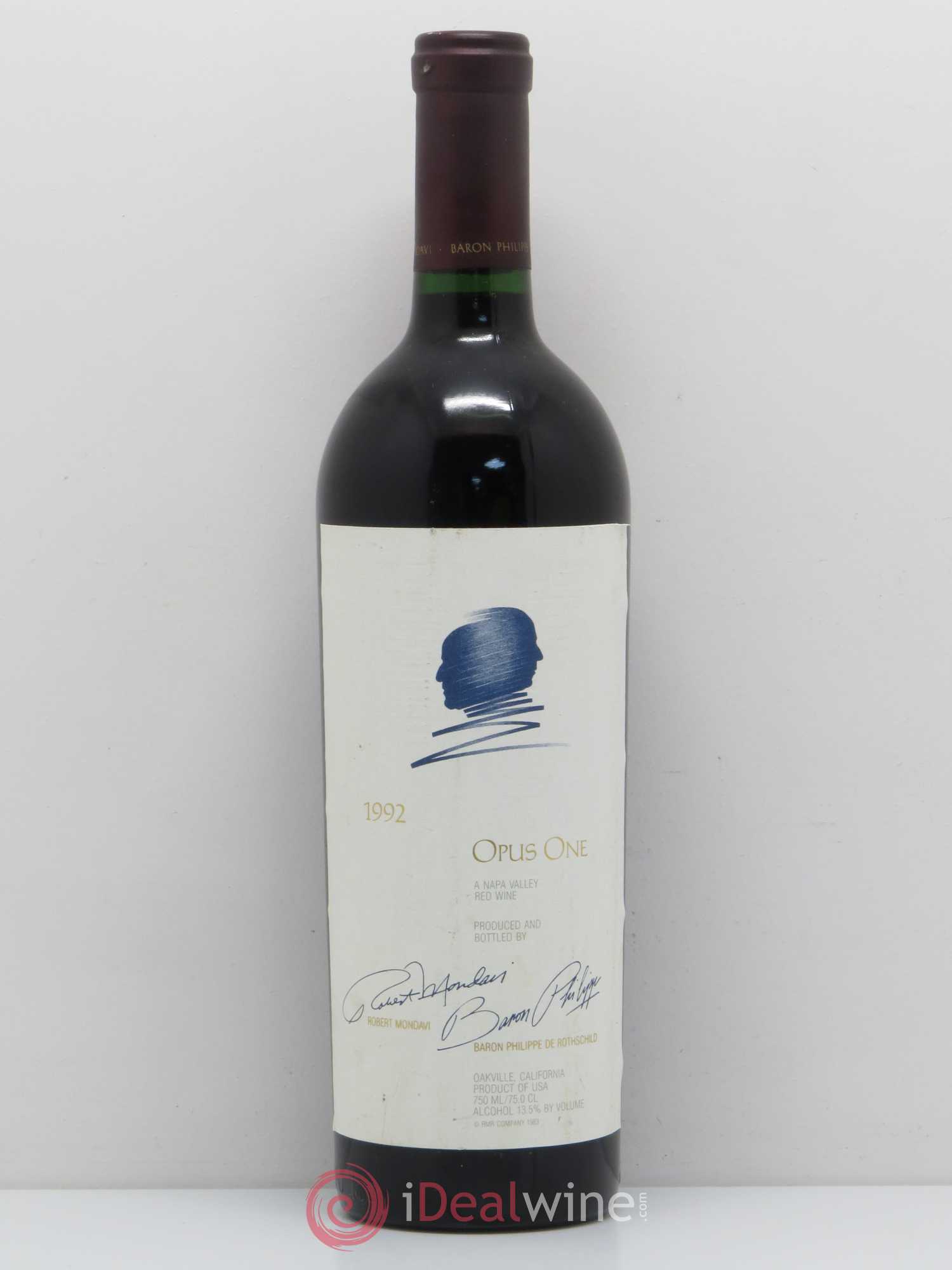 Acheter Napa Valley Opus One Constellation Brands Baron Philippe de Rothschild 1992 (lot: 39)