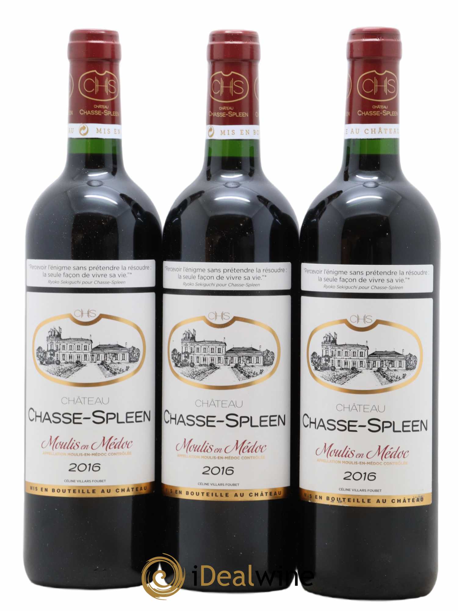 Acheter Château Chasse Spleen 2016 (lot: 8720)