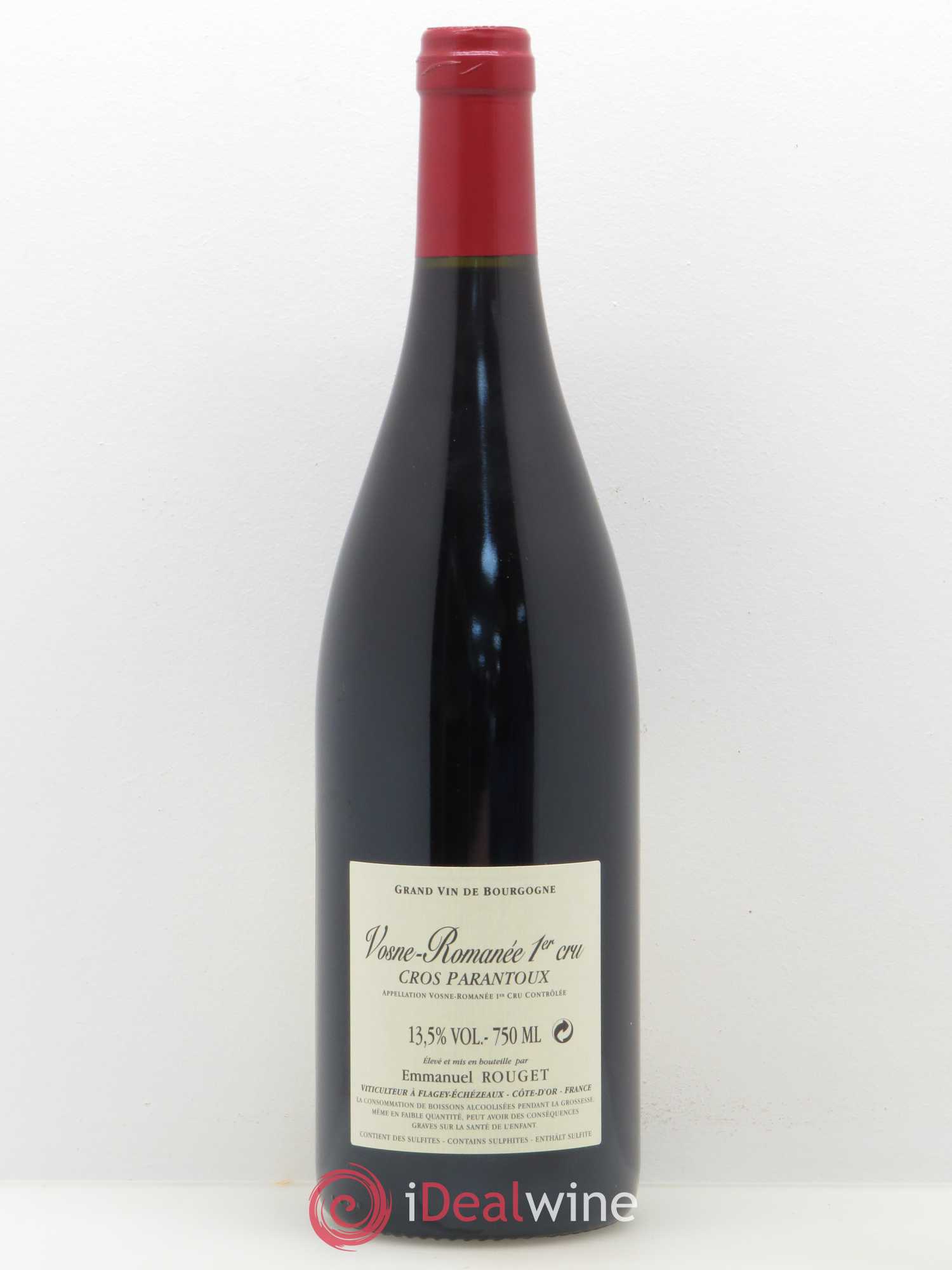 Buy Vosne-Romanée 1er Cru Cros Parantoux Domaine Emmanuel Rouget 2008 ...