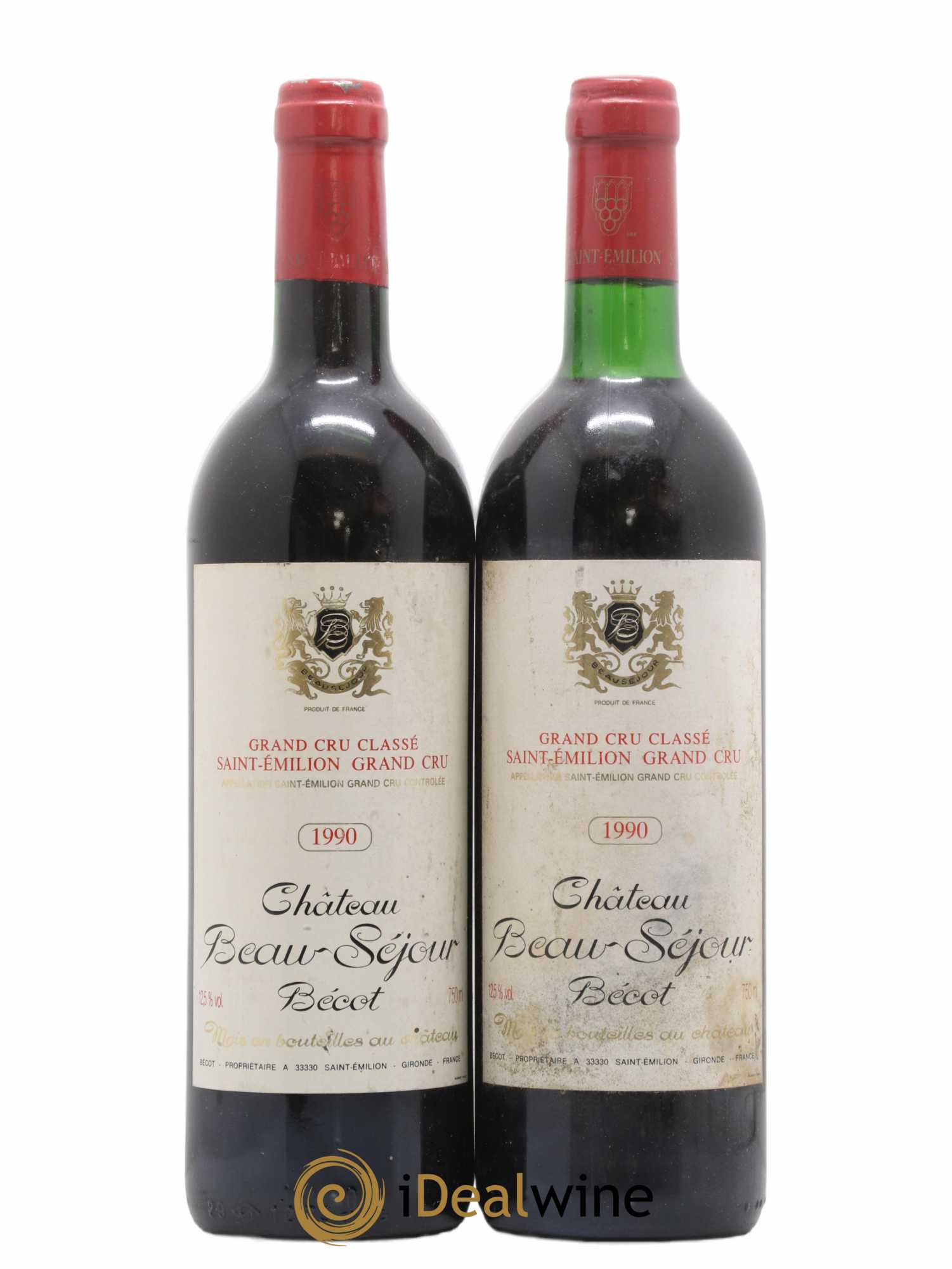 Buy Château Beau-Séjour Bécot 1er Grand Cru Classé B 1990 (lot: 7201)