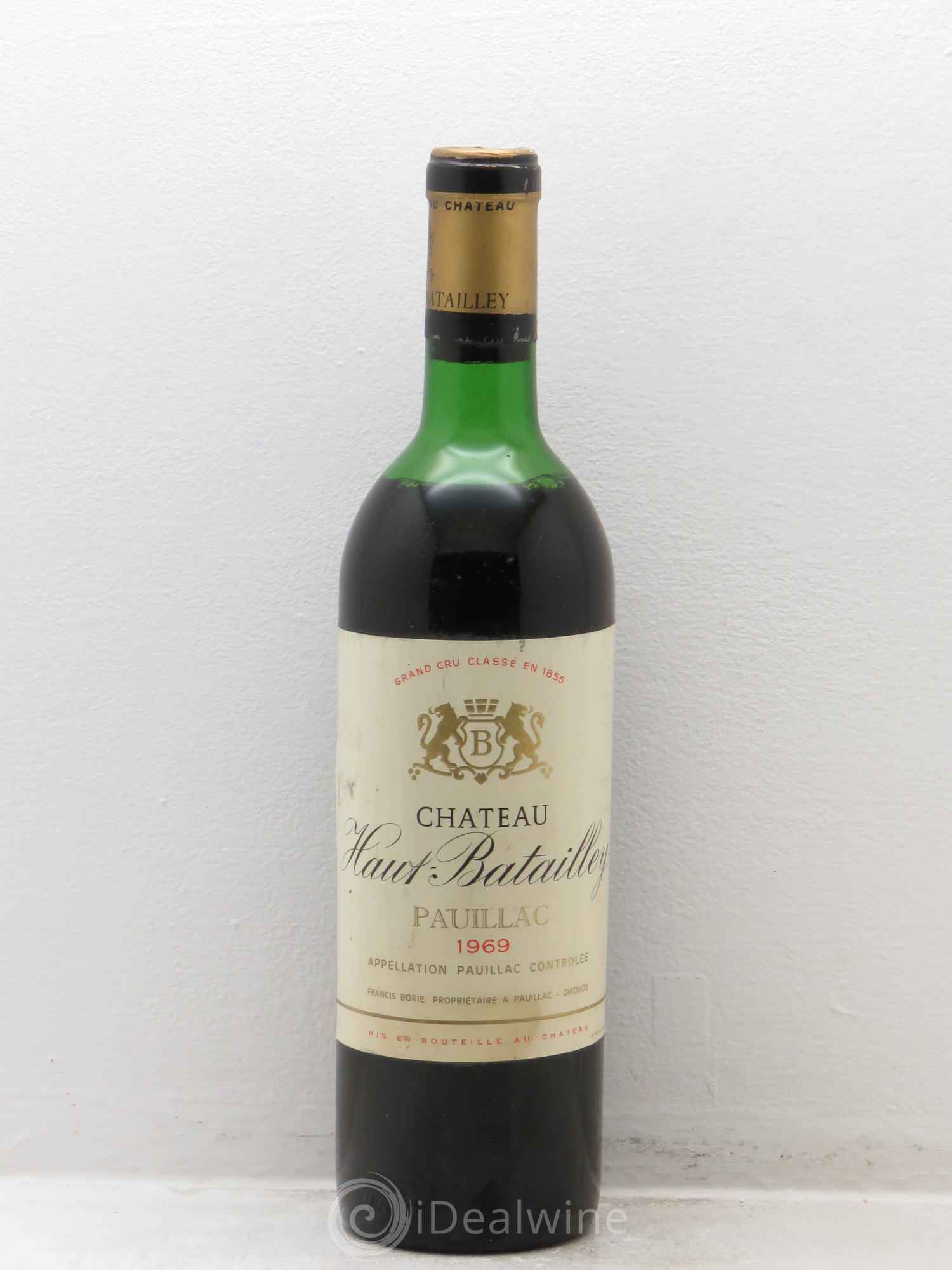 Buy Château Haut Batailley 5ème Grand Cru Classé 1969 (lot: 5591)
