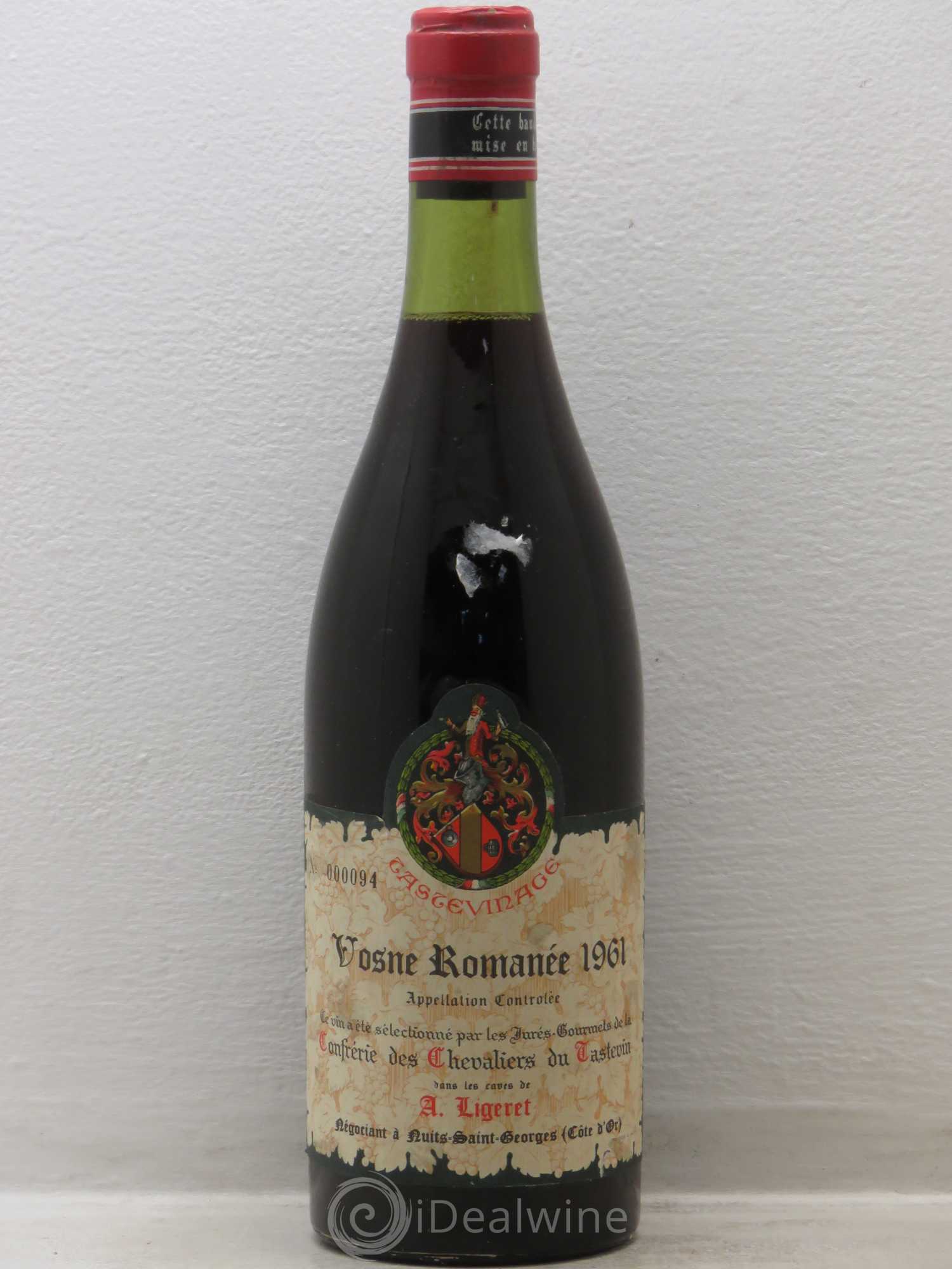 Acheter Vosne-Romanée Confrérie des Chevaliers Tastevin A. Ligert 1961 ...