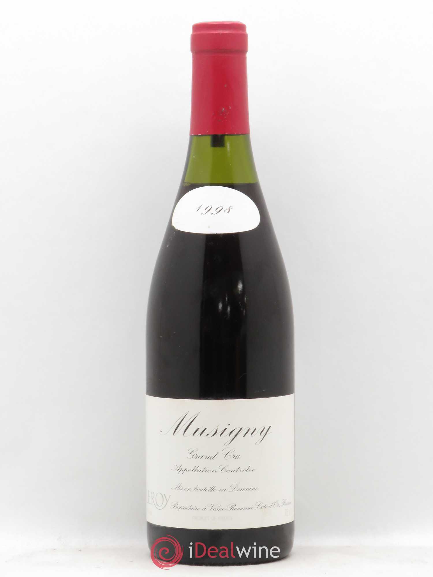 Acheter Musigny Grand Cru Leroy (Domaine) 1998 (lot: 2640)