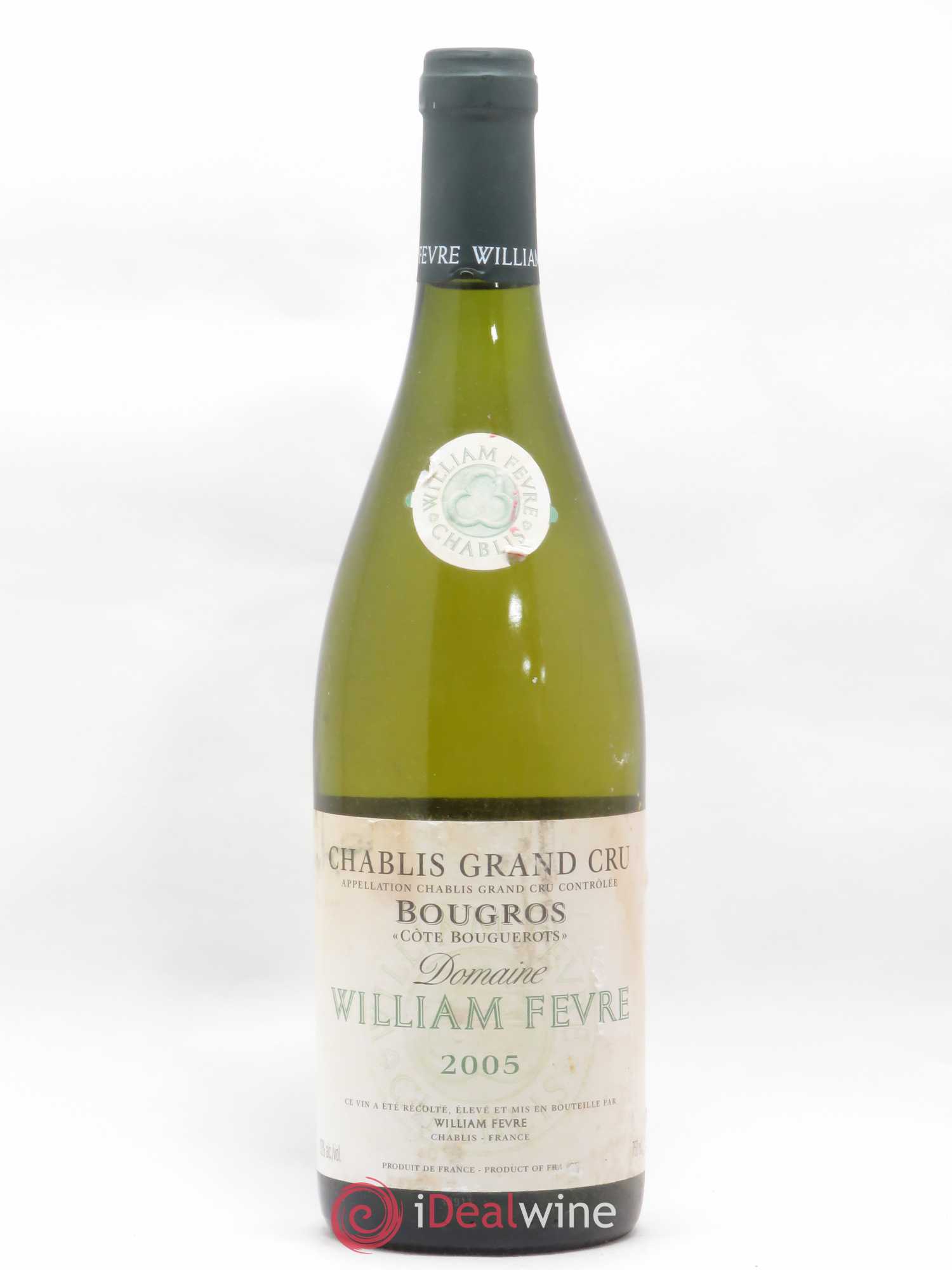Acheter Chablis Grand Cru Bougros Côte Bouguerots William Fèvre ...