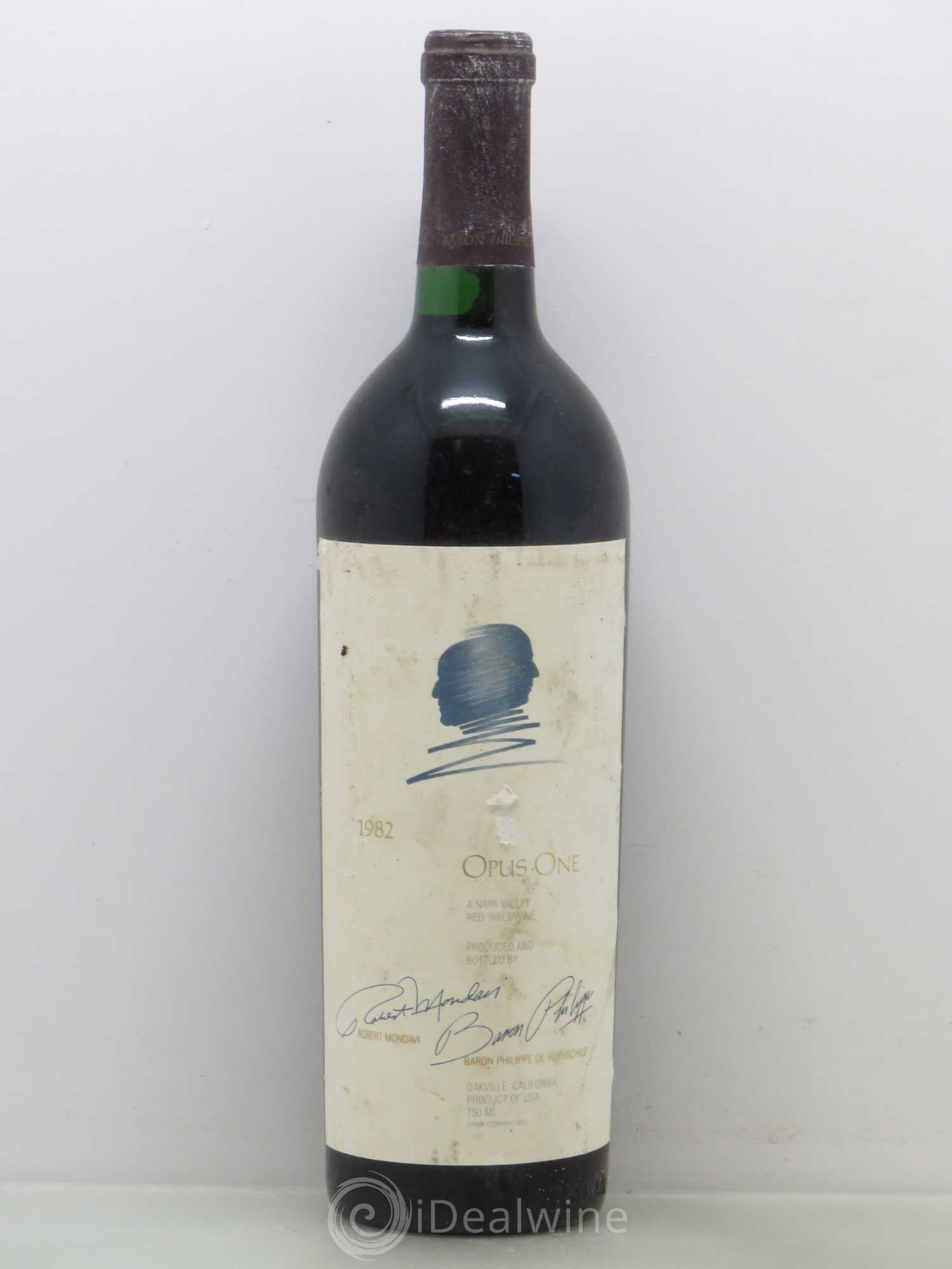 Acheter Napa Valley Opus One Constellation Brands Baron Philippe de Rothschild 1982 (lot: 198)