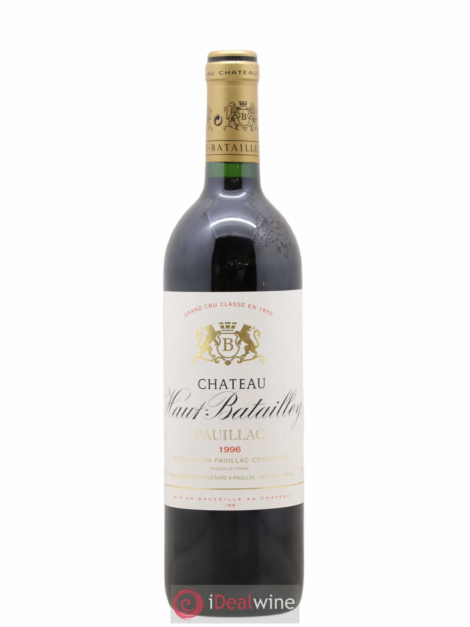 Acheter Château Haut Batailley 5ème Grand Cru Classé 1996 (lot: 4840)