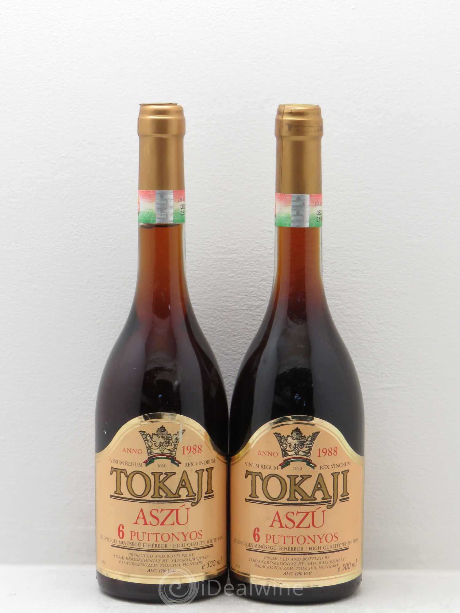 Buy Tokaji Tokaji Aszù 6 Puttonyos 1988 (lot: 142)
