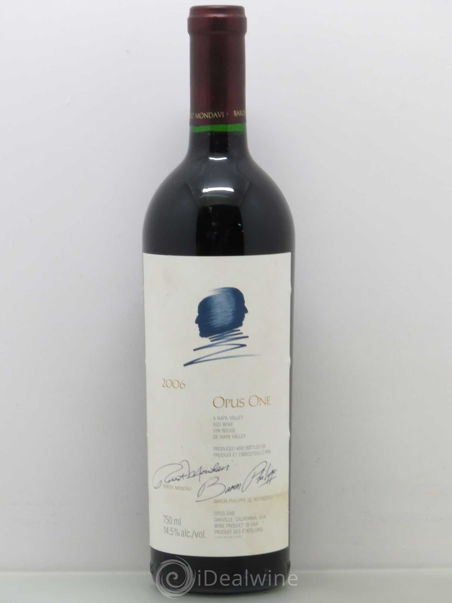 Acheter Napa Valley Opus One Constellation Brands Baron Philippe de Rothschild 2006 (lot: 20)