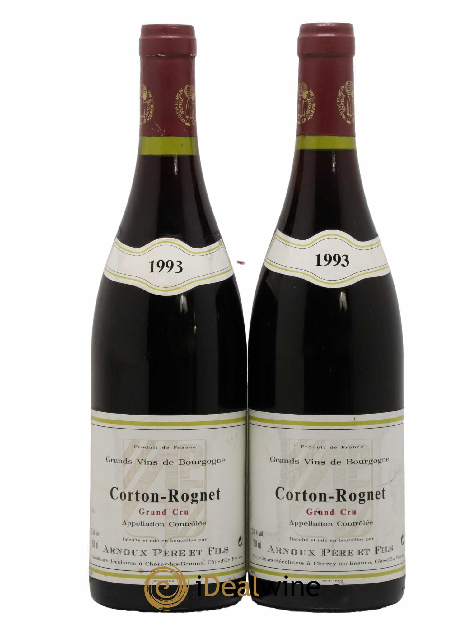 Buy Corton Grand Cru Rognet Arnoux Pere Et Fils 1993 (lot: 4022)