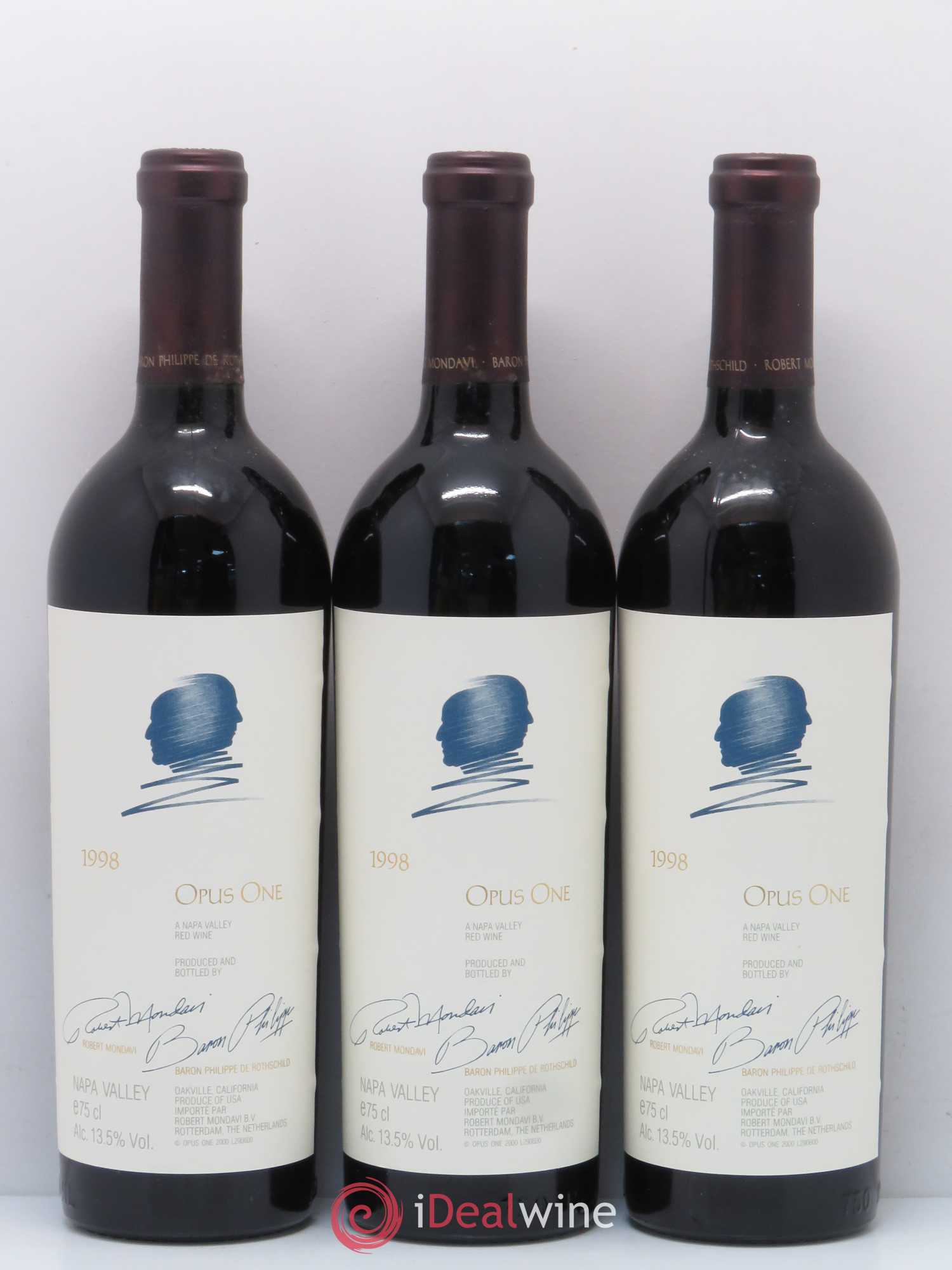 Acheter Napa Valley Opus One Constellation Brands Baron Philippe de Rothschild 1998 (lot: 511)
