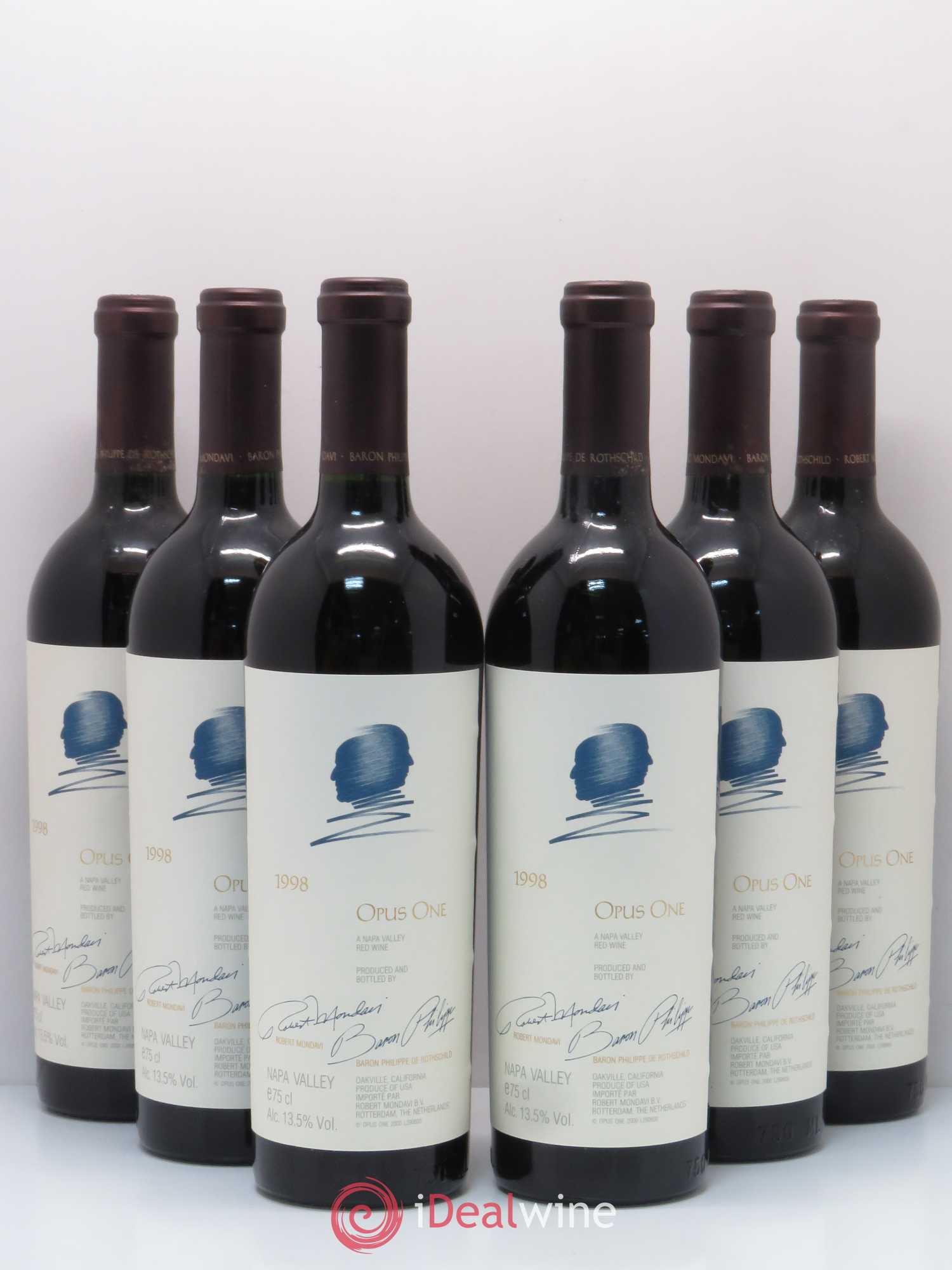 Acheter Napa Valley Opus One Constellation Brands Baron Philippe de Rothschild 1998 (lot: 511)
