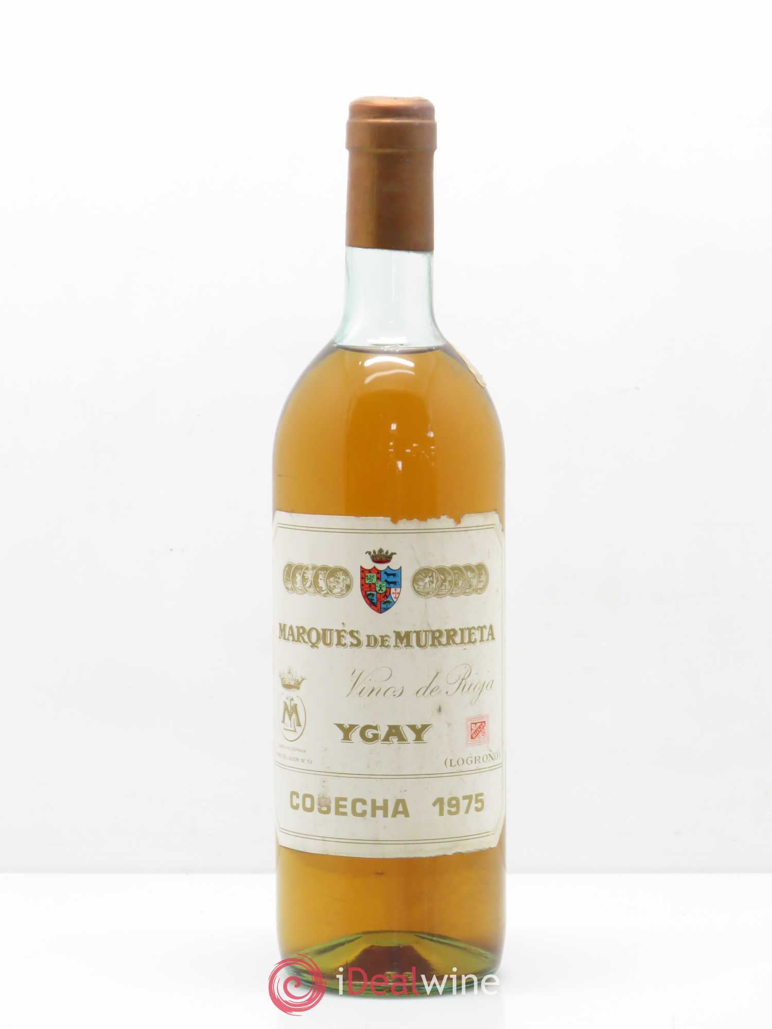 Buy Rioja DOCa Marques de Murrieta Vinos de Rioja Ygay Cosecha 1975 ...