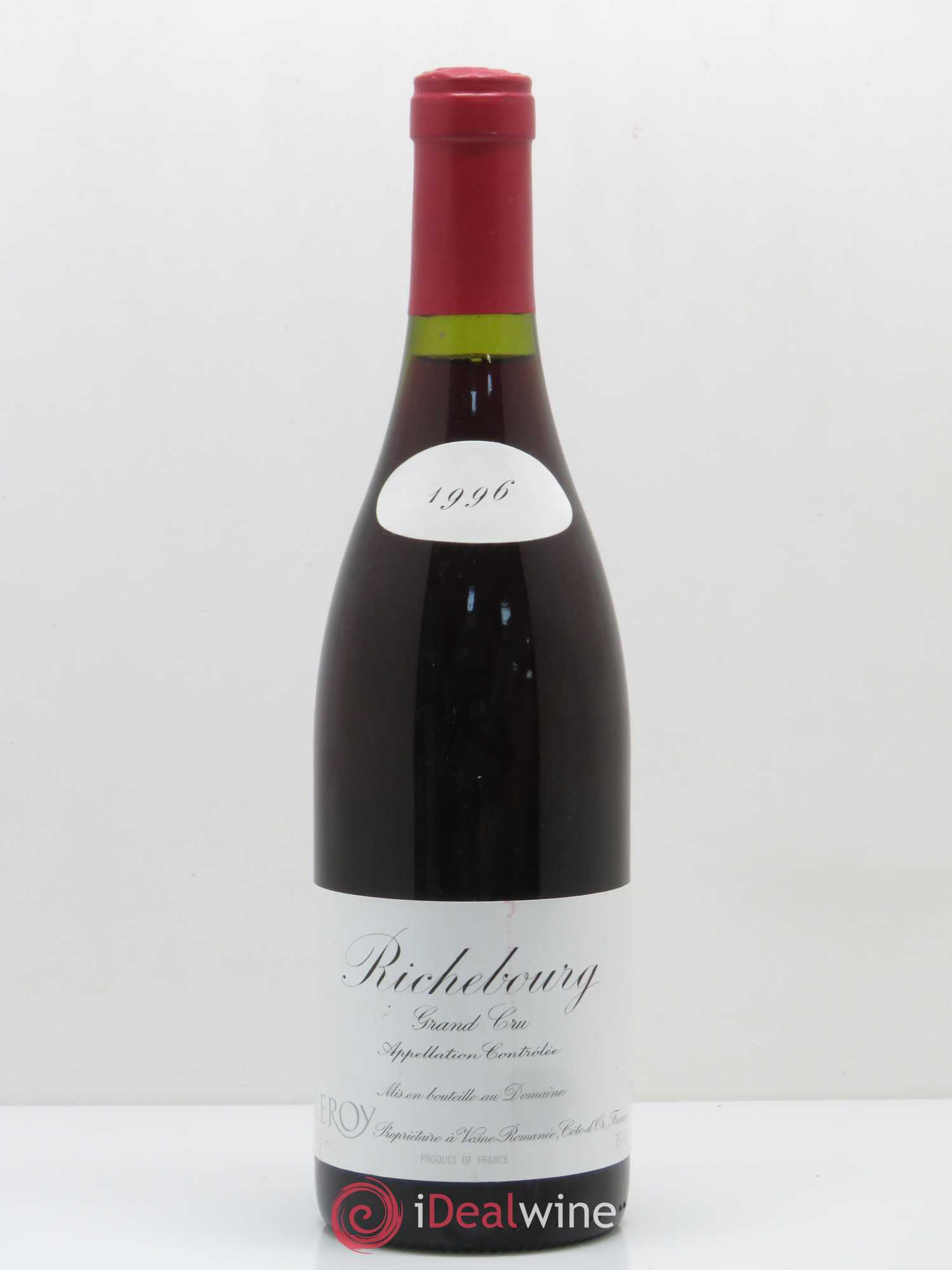 Acheter Richebourg Grand Cru Leroy (Domaine) 1996 (lot: 552)