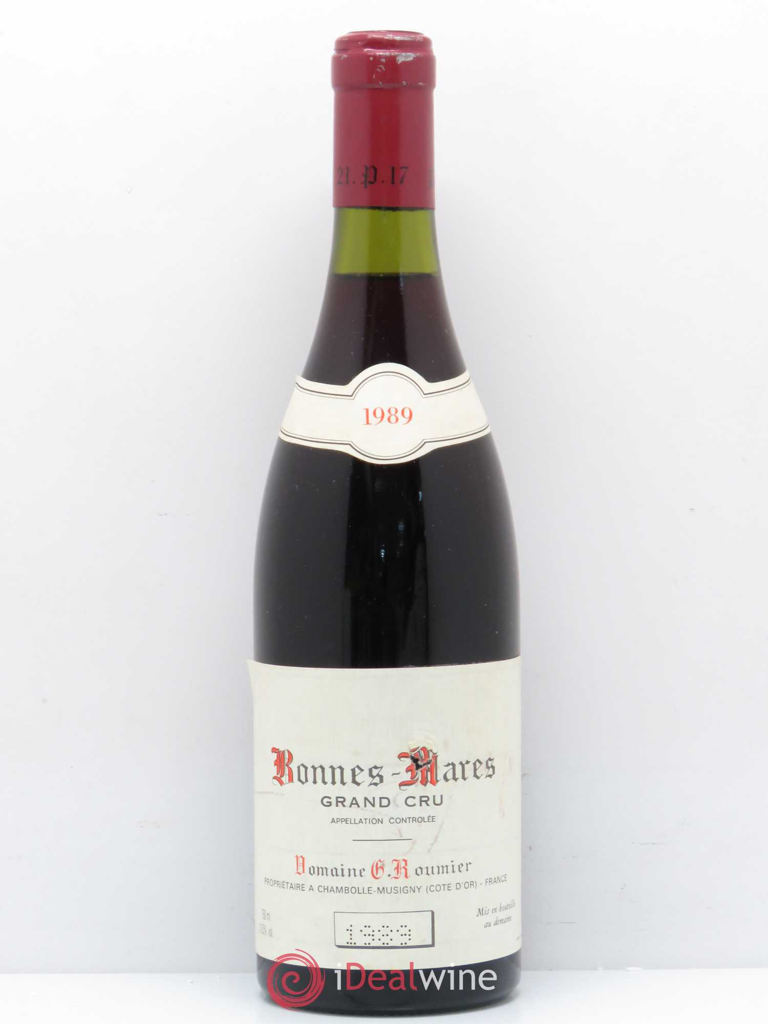 Buy Bonnes-Mares Grand Cru Georges Roumier (Domaine) 1989 (lot: 4639)