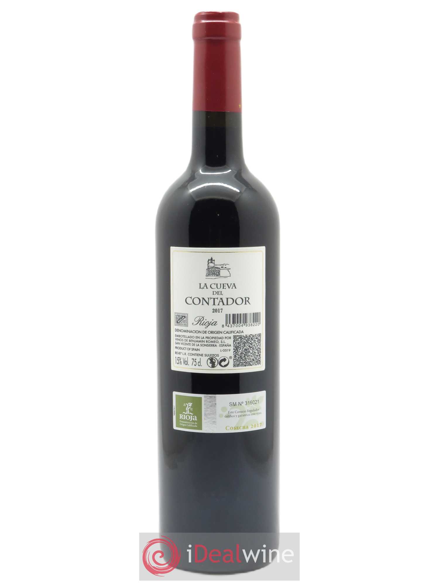 Acheter Rioja DOCa Bodega Contador DOCa La Cueva del Contador Benjamin ...