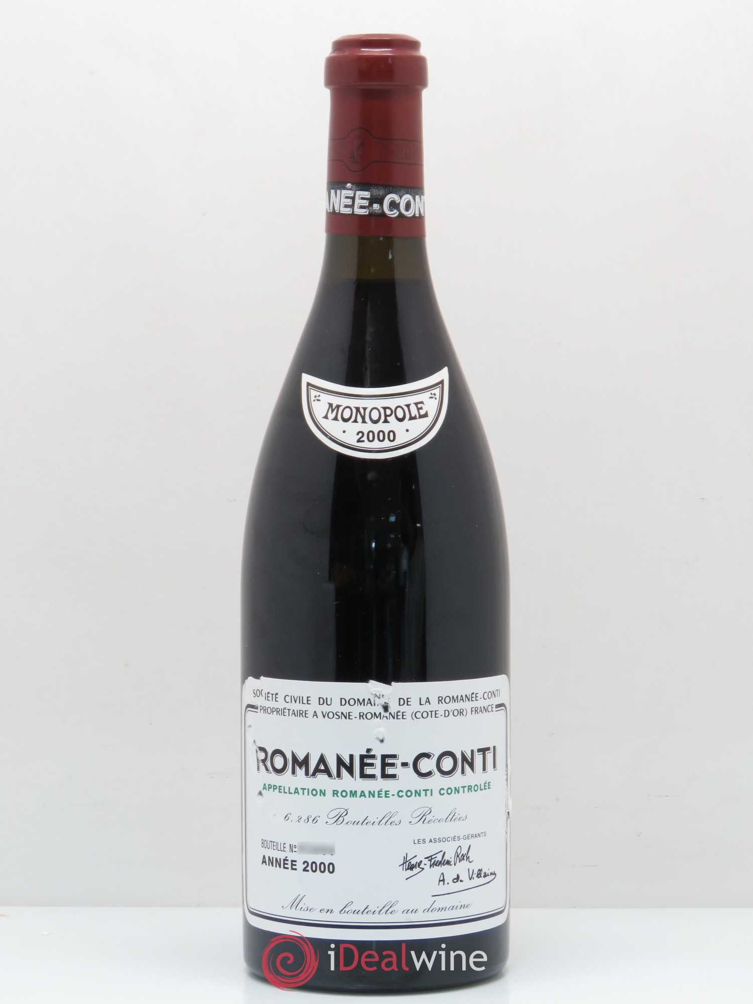 Buy Romanée-Conti Grand Cru Domaine de la Romanée-Conti 2000 (lot: 5056)