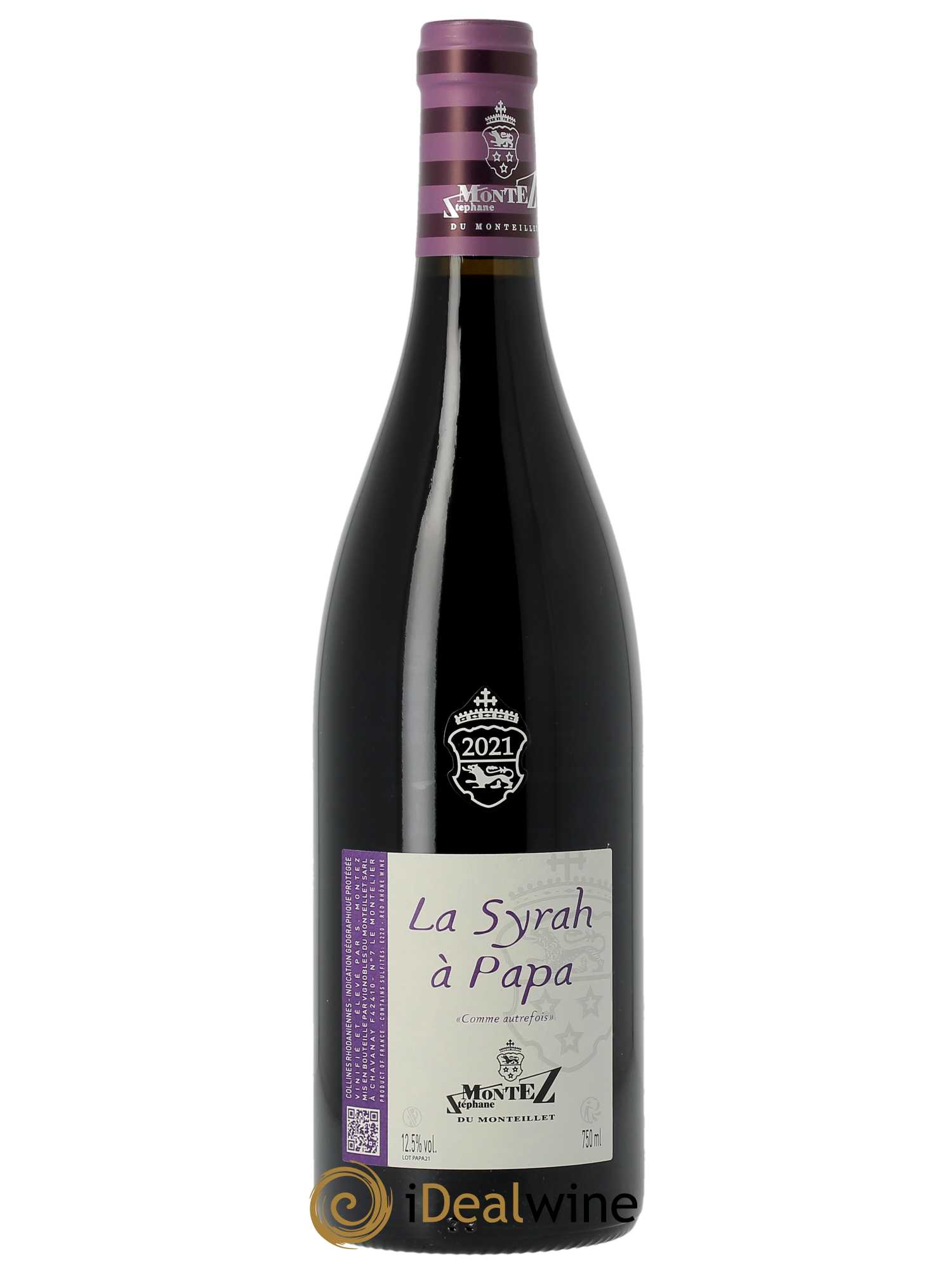 Buy Vin de France La Syrah à Papa Monteillet (Domaine du) - Stéphane ...