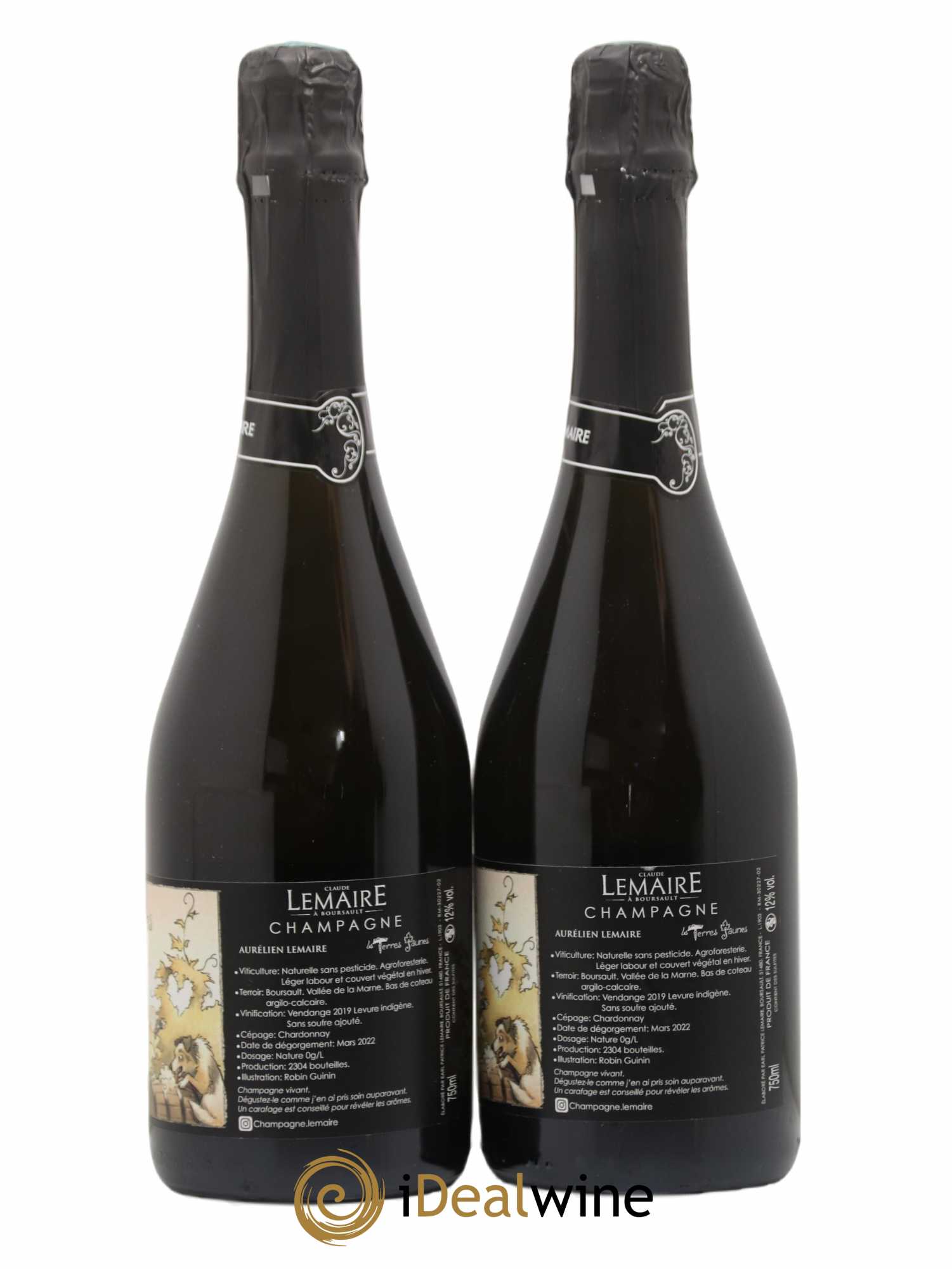 Acheter Champagne Les Terres Jaunes Aurélien Lemaire 2019 (lot: 1572)