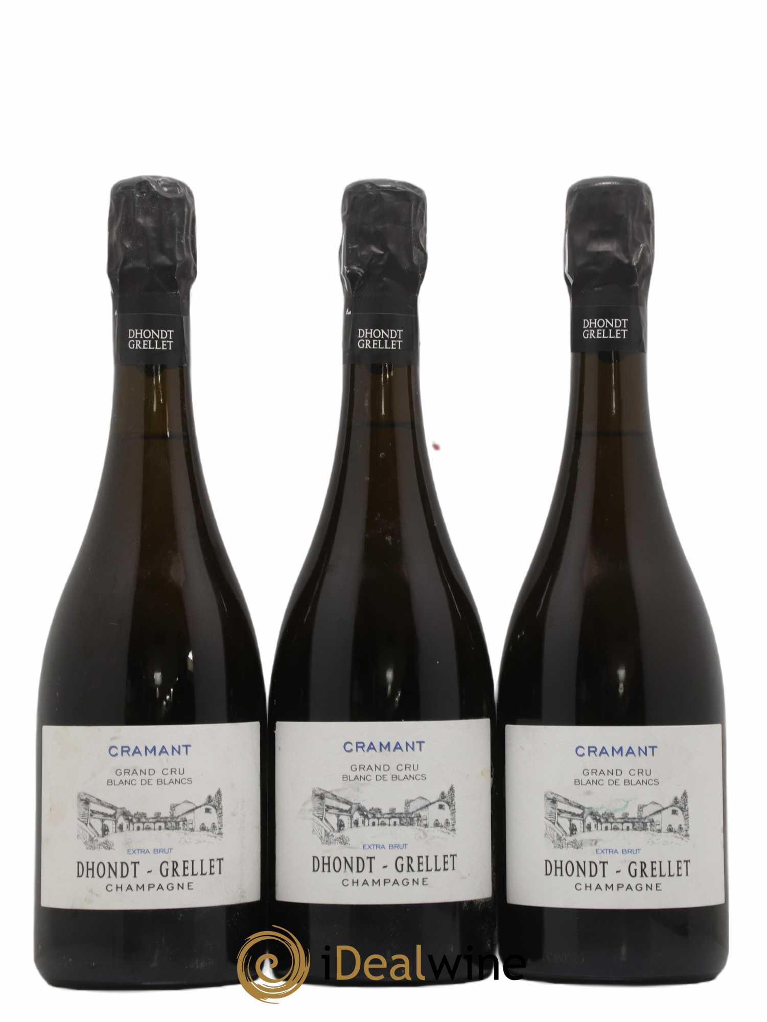 Acheter Champagne Cramant Grand Cru Blanc de Blancs Extra Brut Dhondt Grellet (sans prix de ...