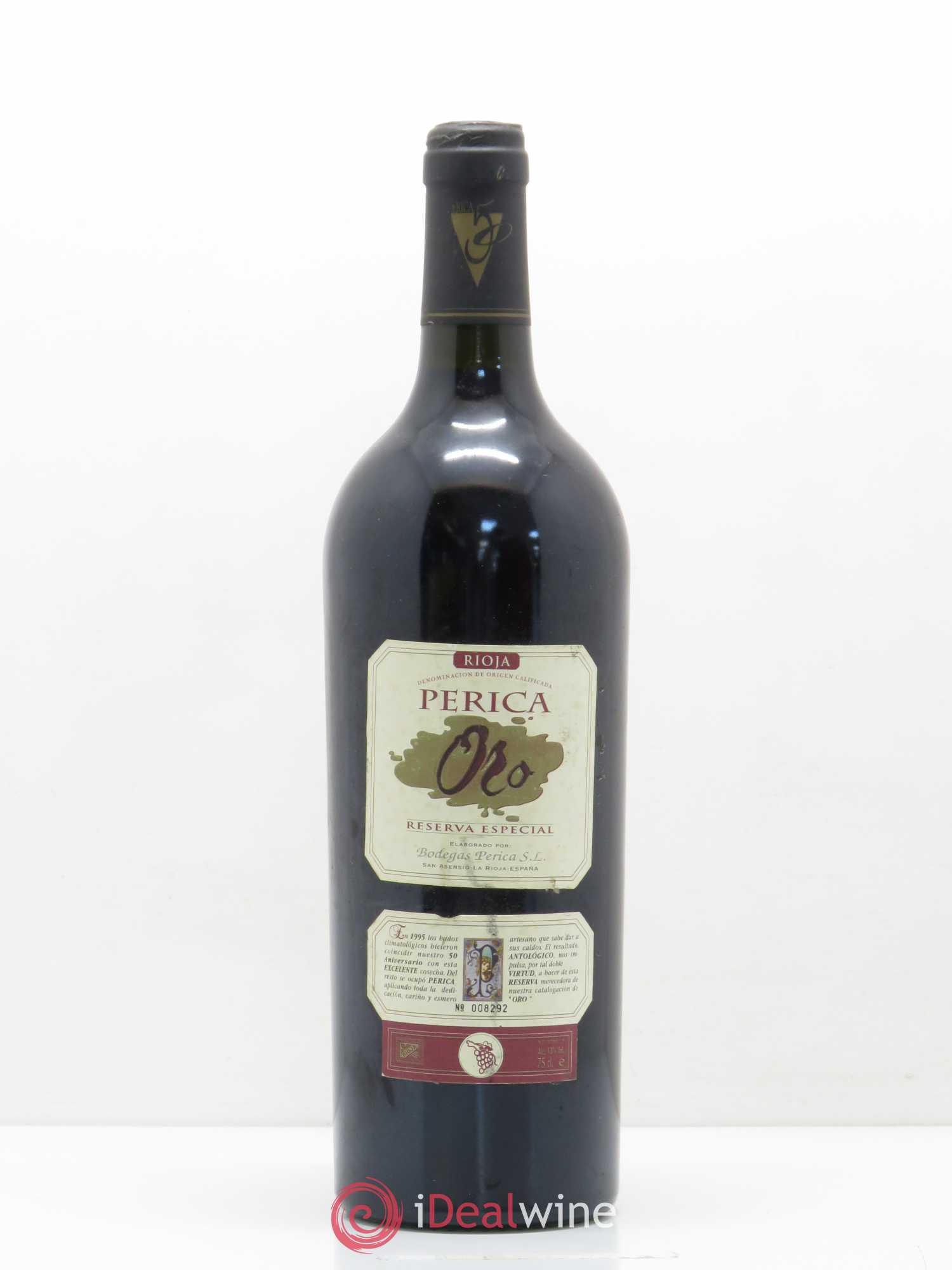 Rioja DOCa Perica Oro Rioja Reserva Especial 1995 | Barnebys