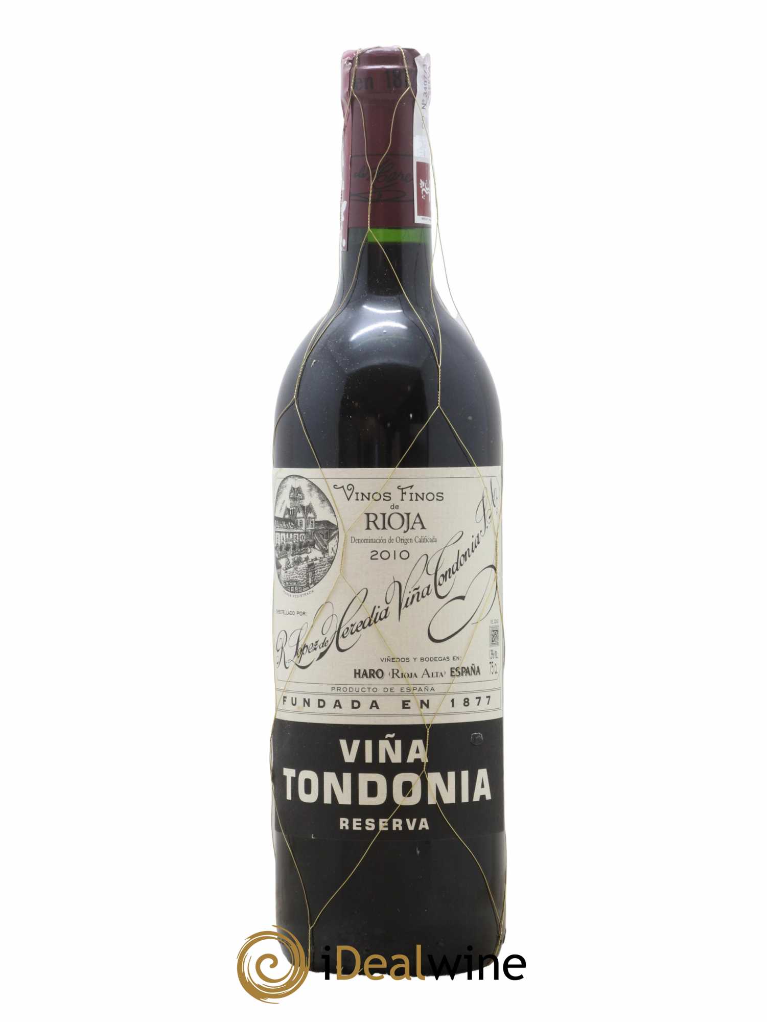 Acheter Rioja DOCa Reserva Vina Tondonia R. Lopez de Heredia 2010 (lot ...