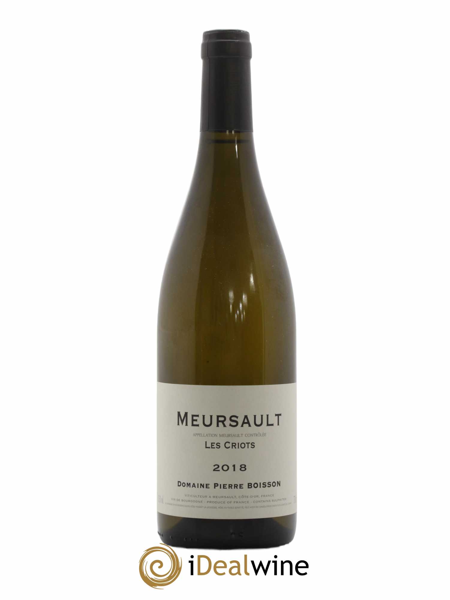 Acheter Meursault Les Criots Pierre Boisson (Domaine) 2018 (lot: 1931)