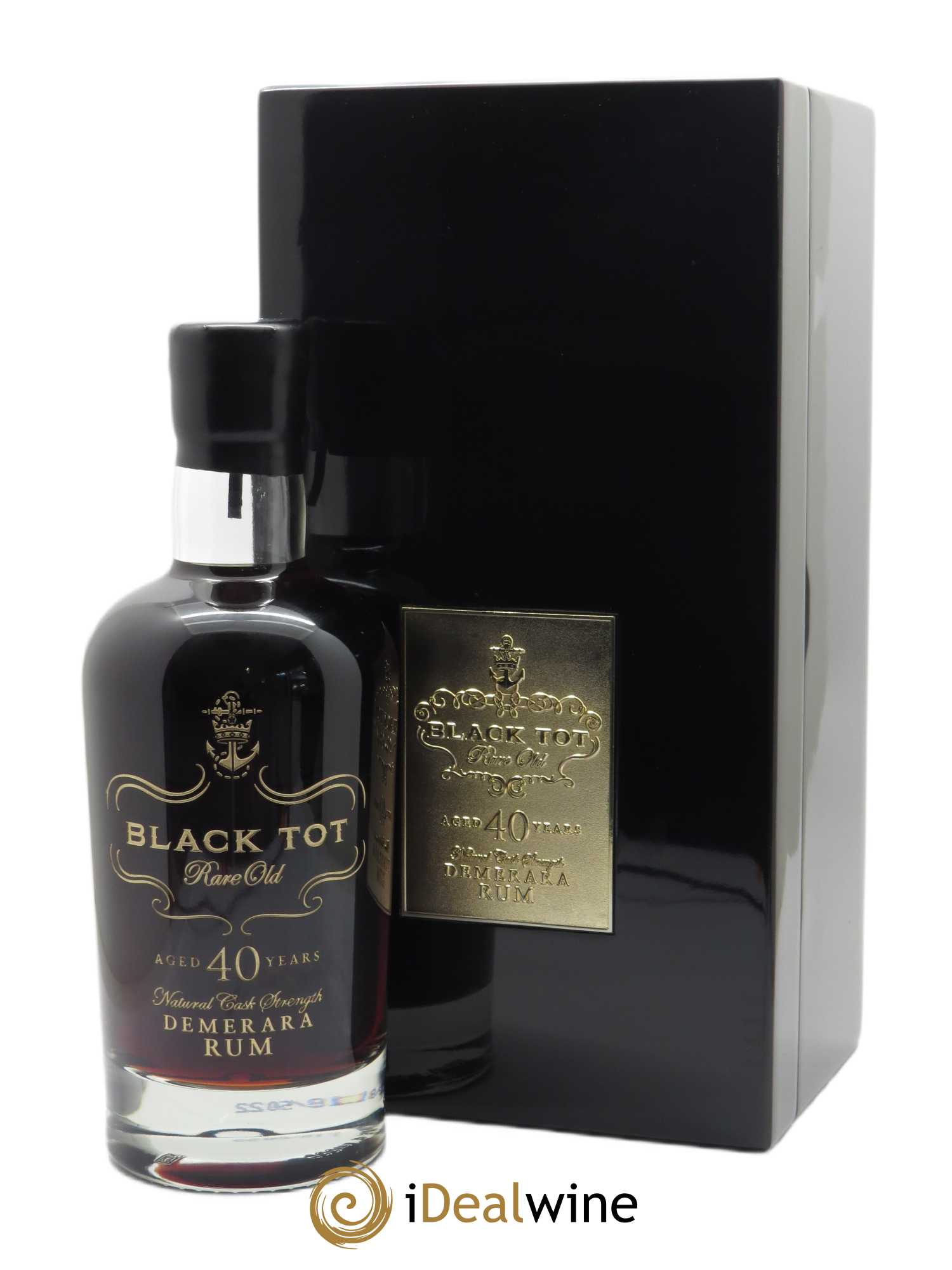 Rhum Black tot 40 ans Rare Old Demerara (70 cl) | Barnebys