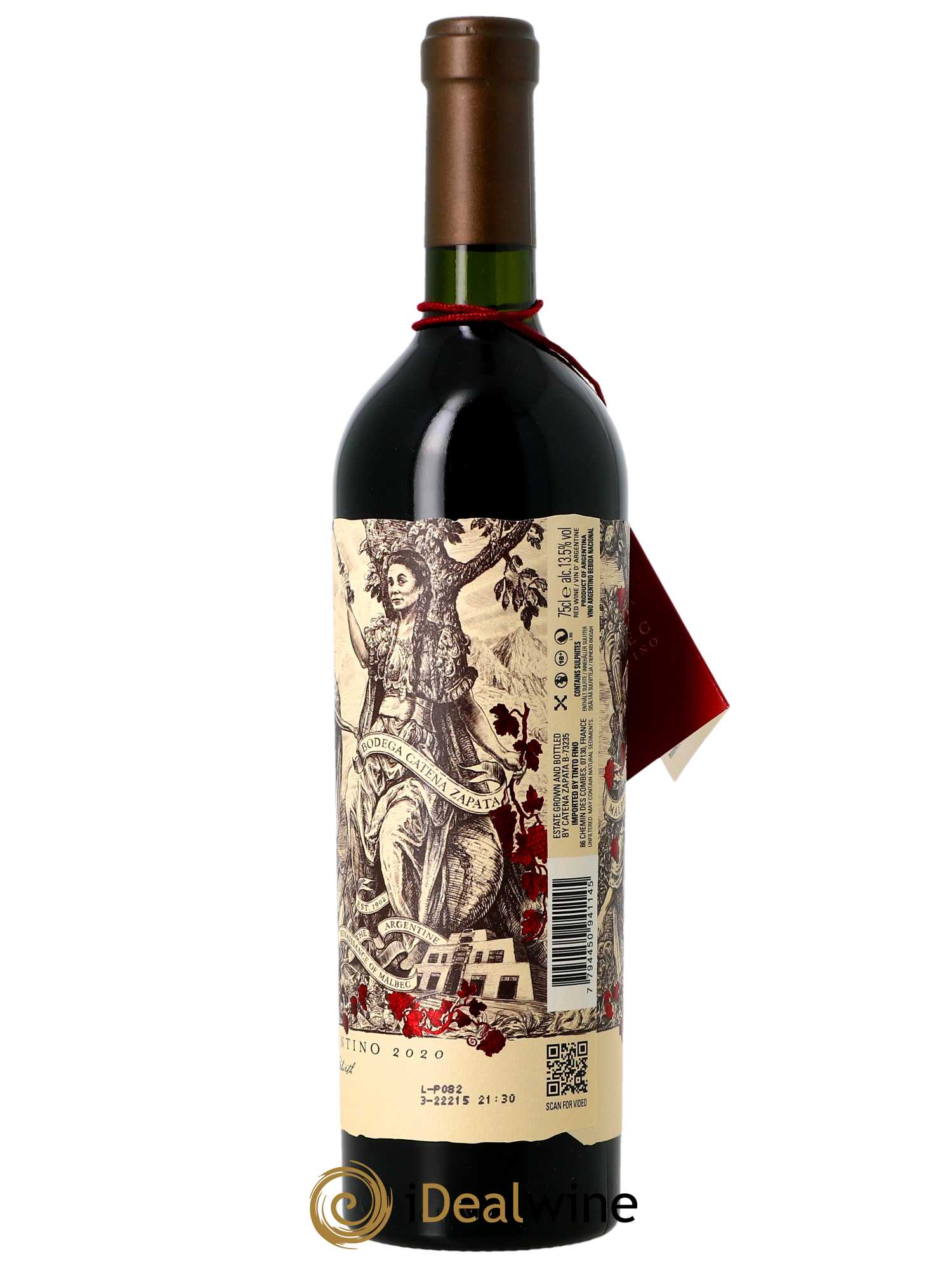 Acheter Mendoza Catena Zapata Malbec Argentino 2020 (lot: 15271)