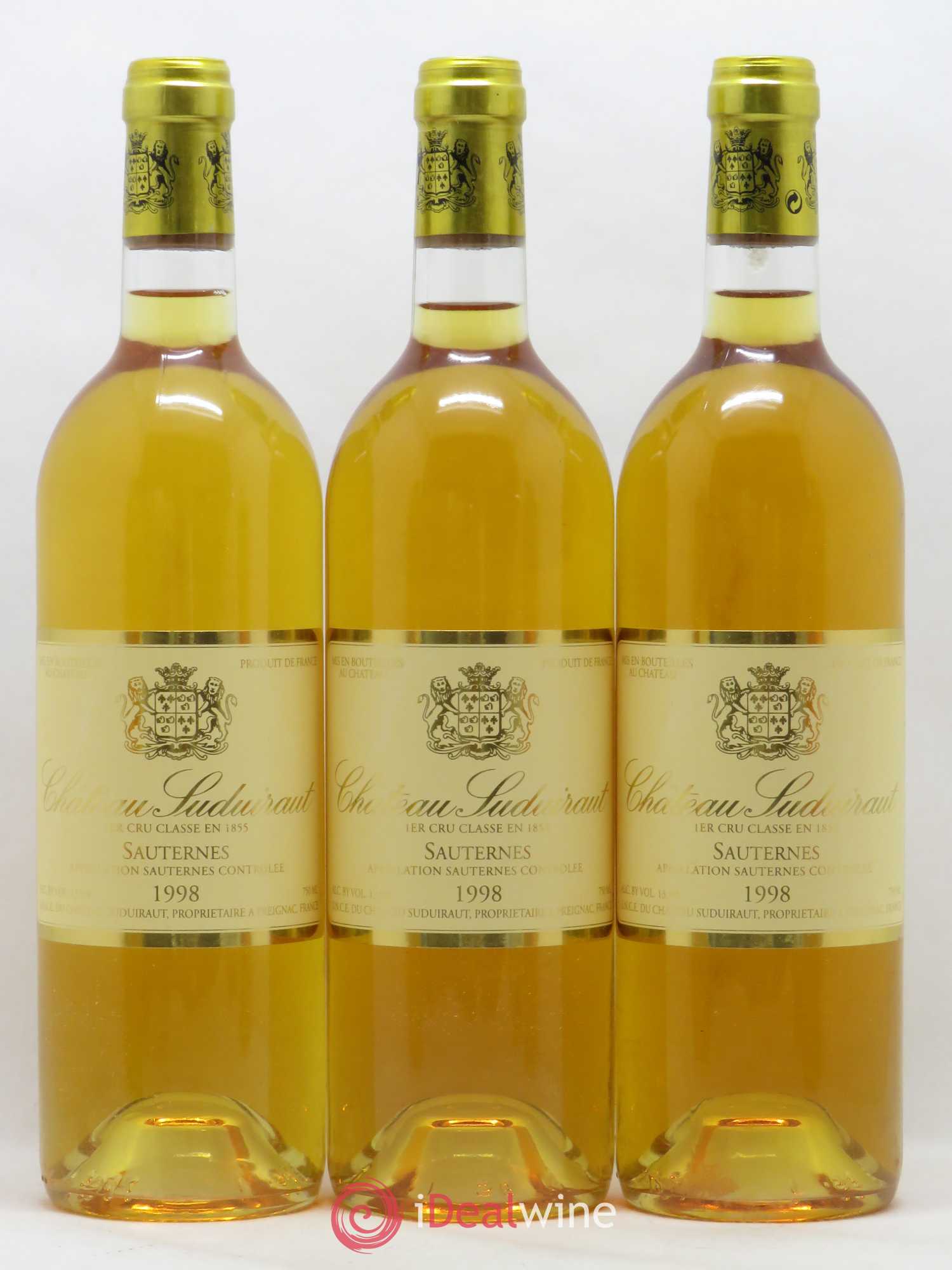 Acheter Château Suduiraut 1er Grand Cru Classé 1998 (lot: 7990)