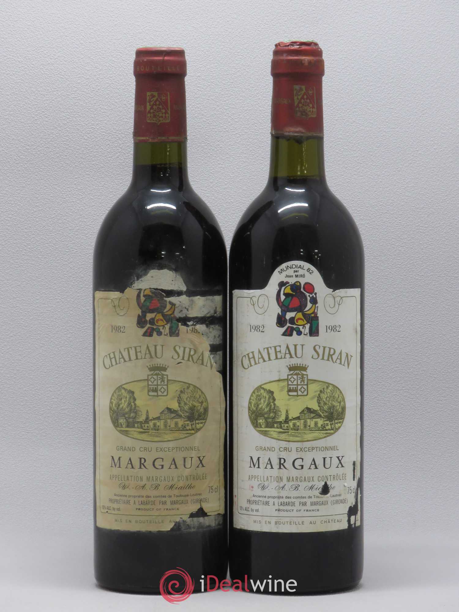 Acheter Château Siran 1982 (lot: 8181)