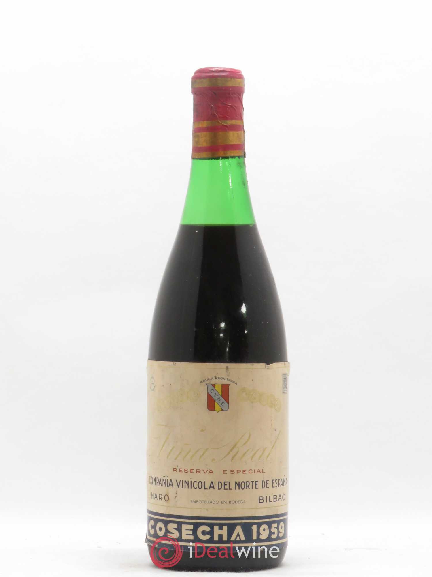 Acheter Rioja DOCa CVNE Vina Real Reserva Especial 1959 (lot: 6539)