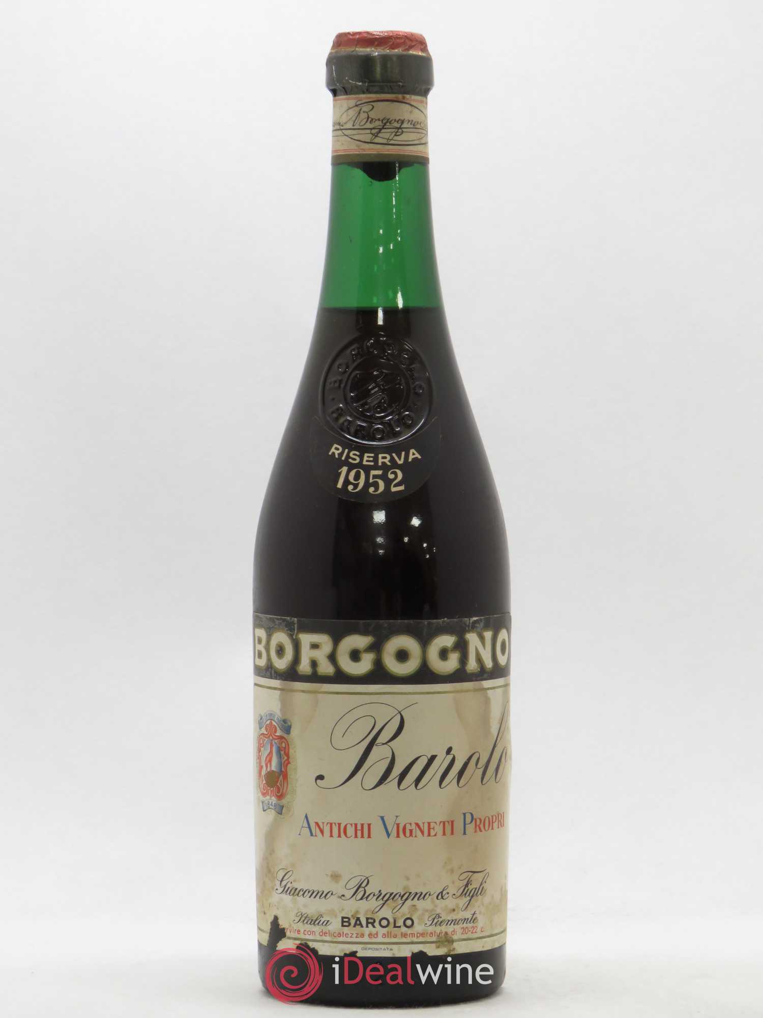 Buy Barolo DOCG Riserva Giacomo Borgogno et Figli 1952 (lot: 5514)