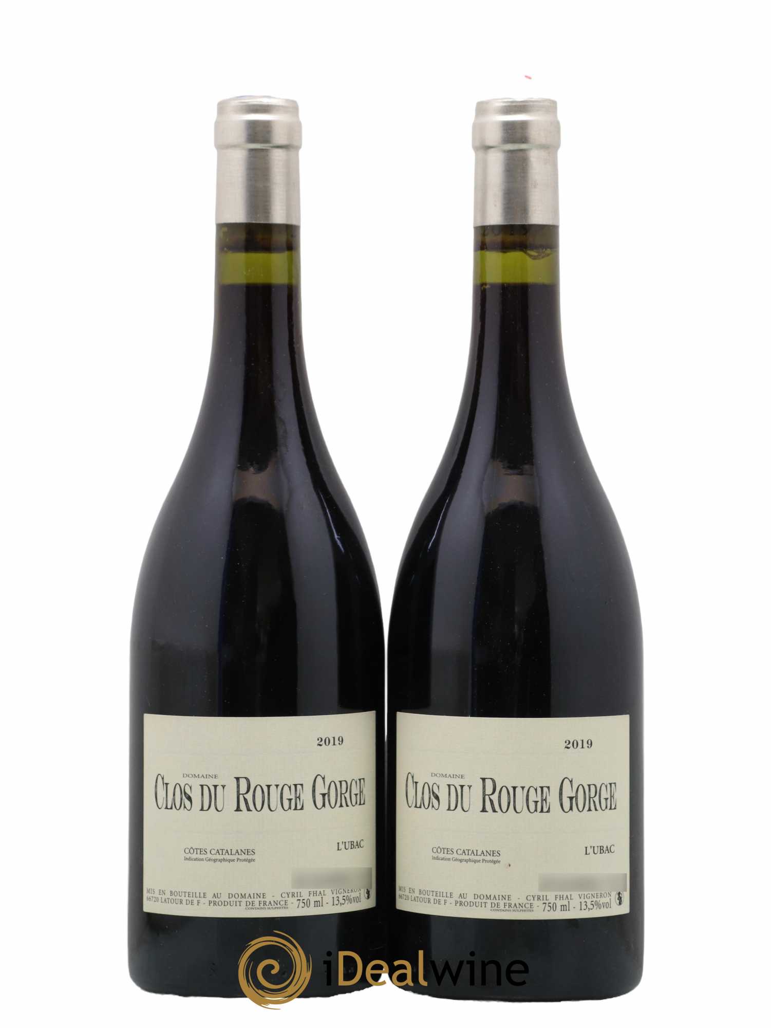 Acheter IGP Côtes Catalanes Clos du Rouge Gorge L'Ubac Cyril Fhal 2019 ...