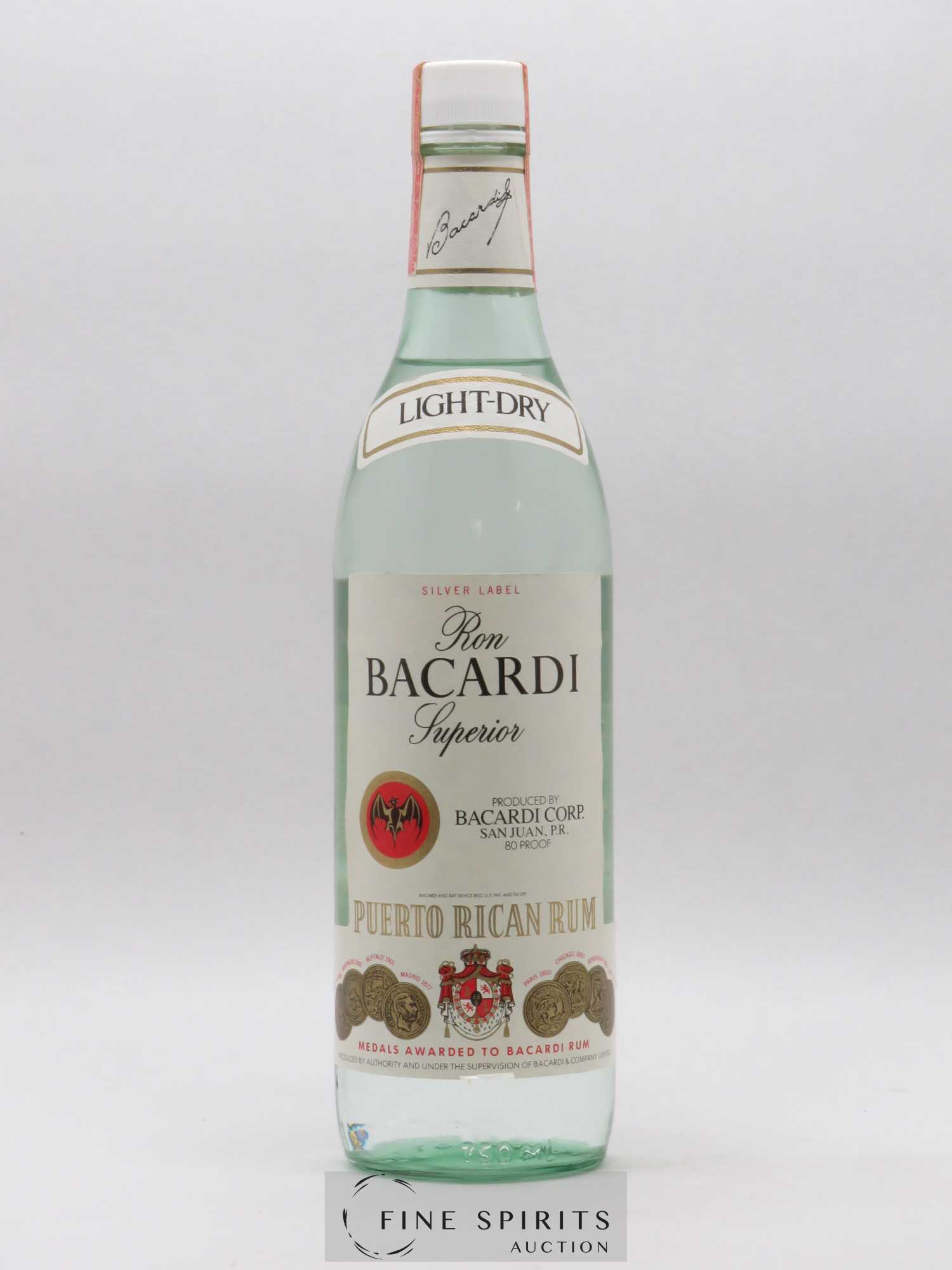 Buy Bacardi Of. Silver Label Light-Dry Superior (no reserve) (lot: 420)