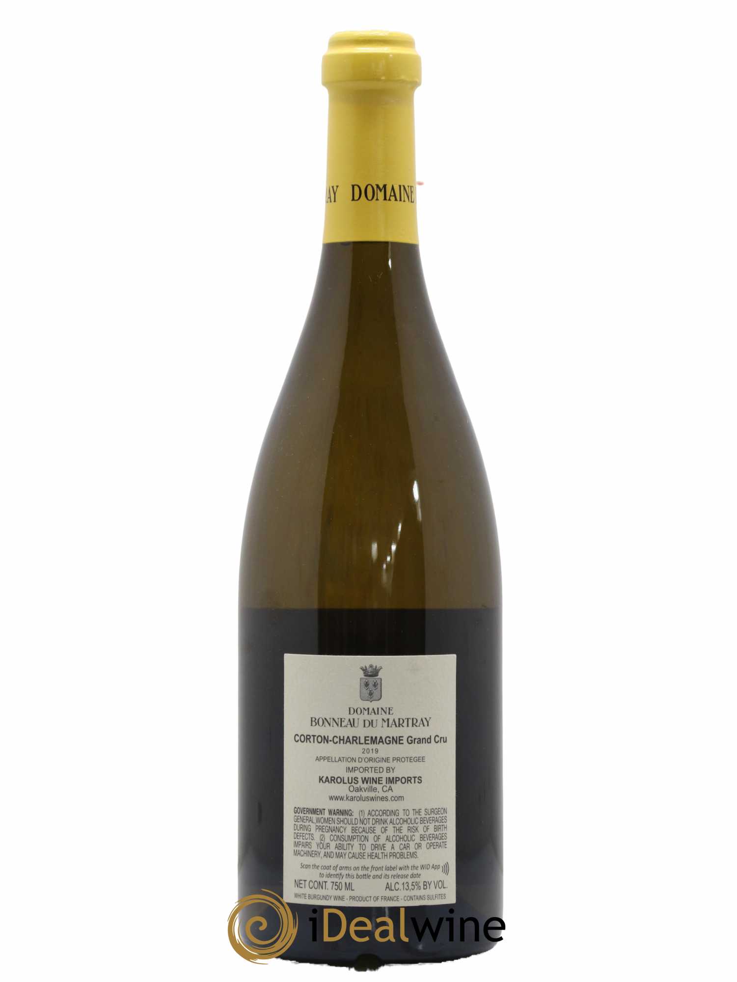 Acheter Corton-Charlemagne Grand Cru Bonneau du Martray (Domaine) 2019 ...