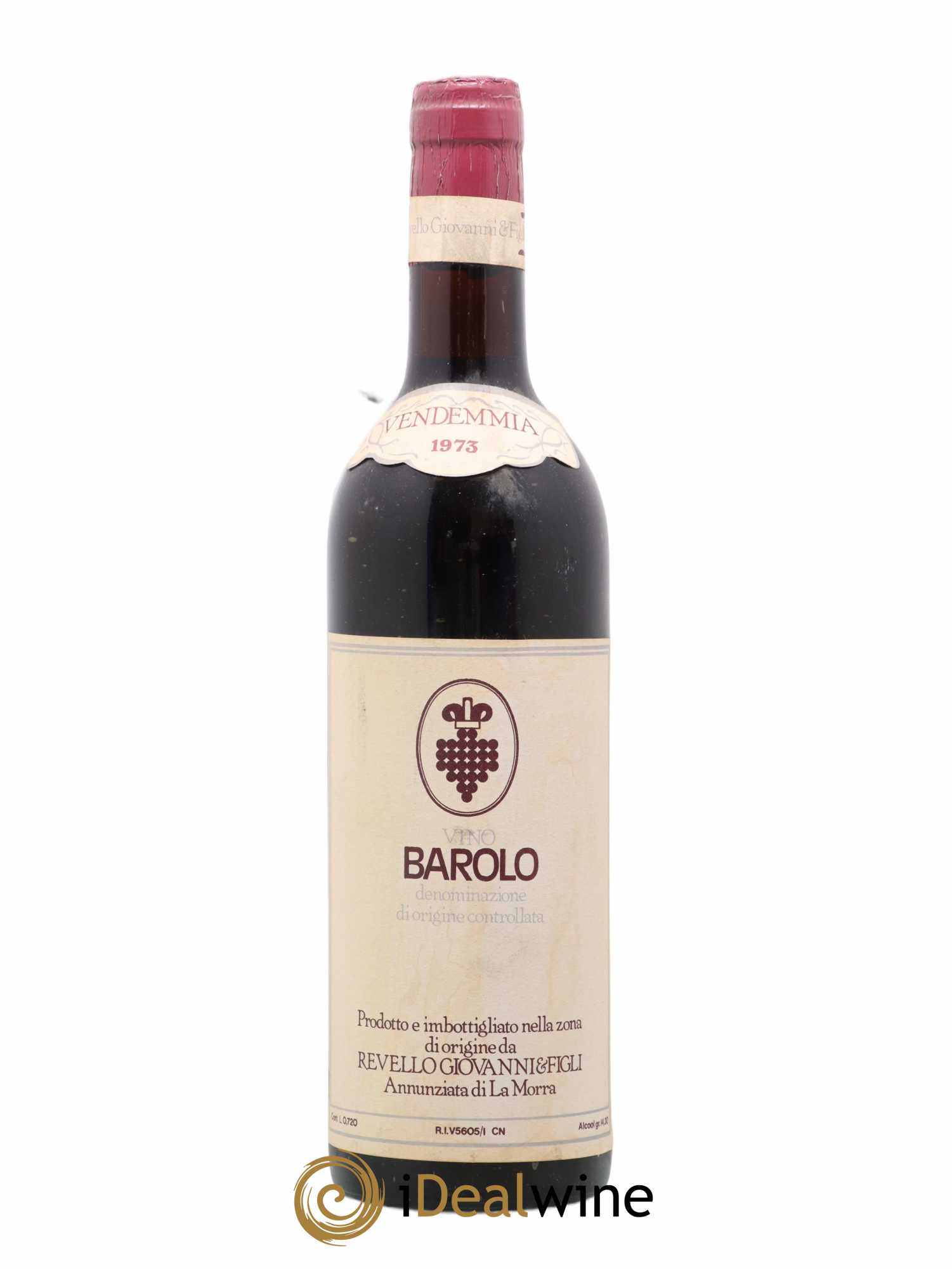 Acheter Barolo DOCG Revello Giovanni 1973 (lot: 4734)