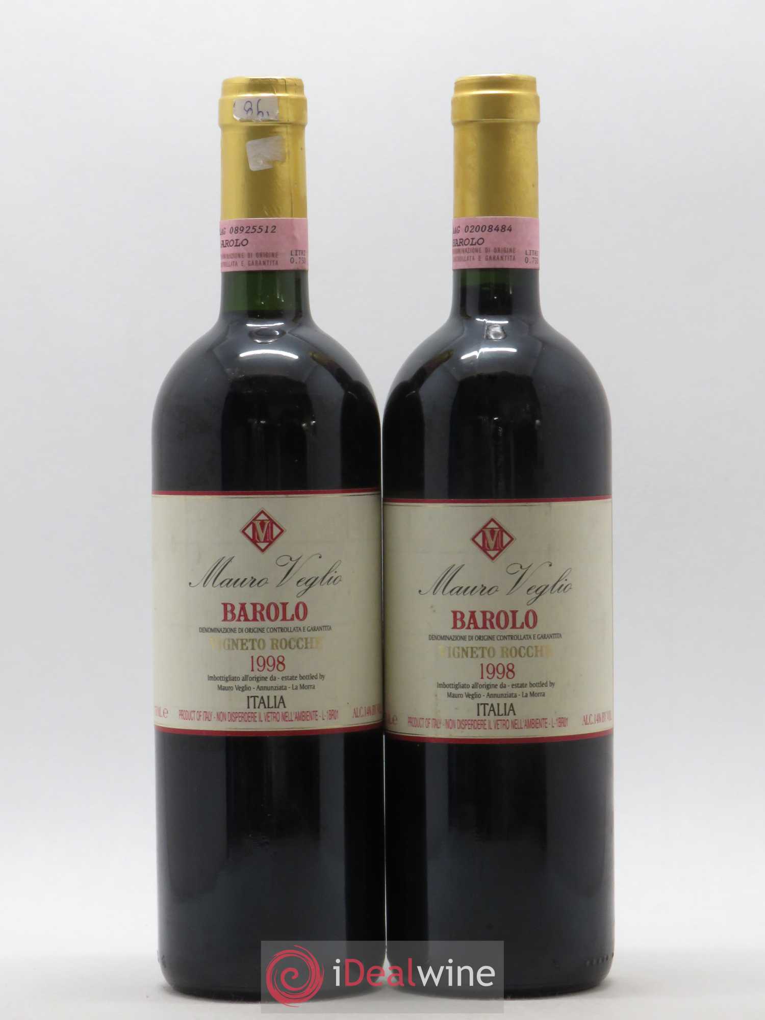 Acheter Barolo DOCG Vigneto Rocche Mauro Veglio 1998 (lot: 515)