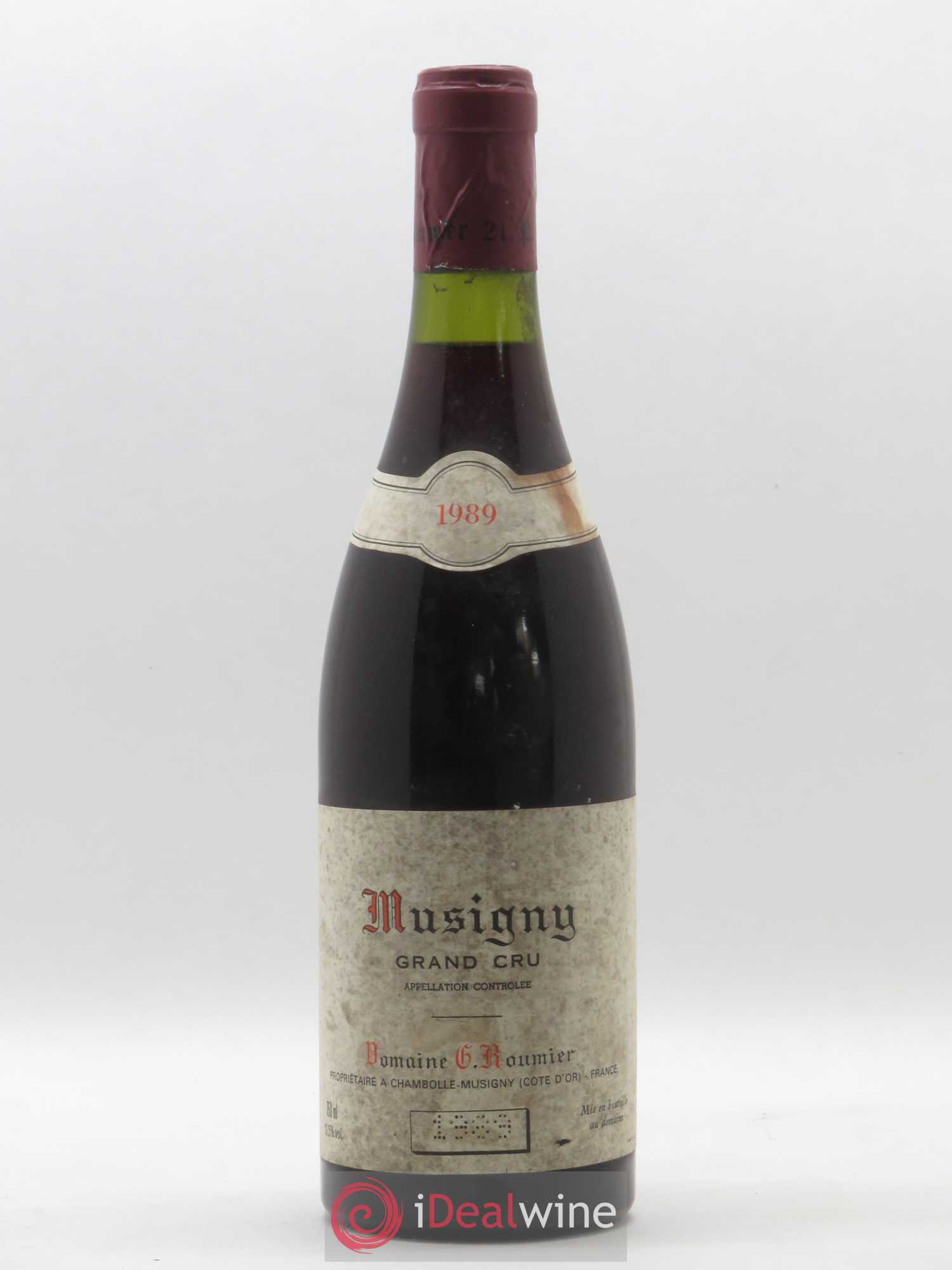 Buy Musigny Grand Cru Georges Roumier (Domaine) 1989 (lot: 3140)